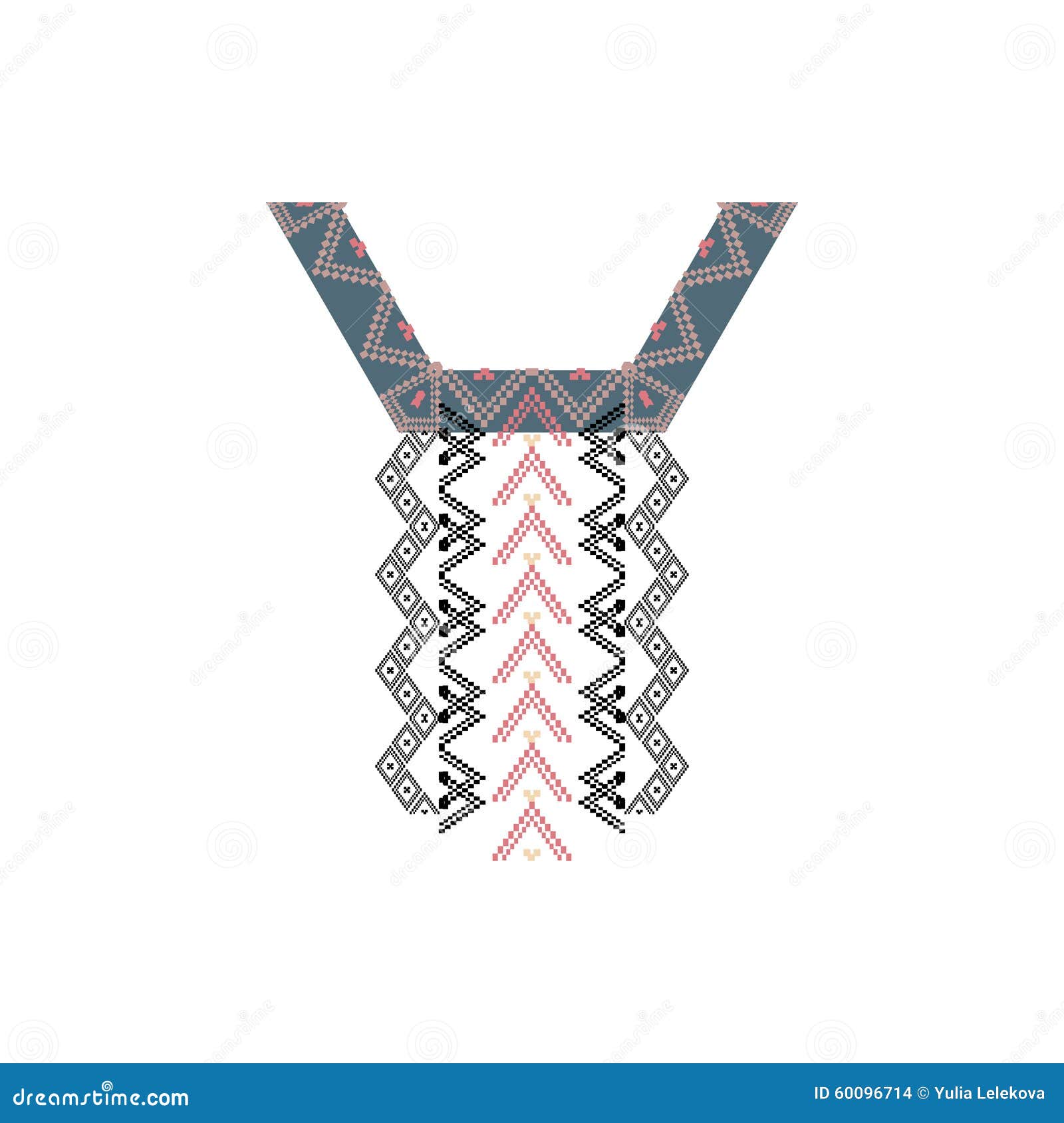 Neck Design in Ethnic Style for Fashion Stock Vector - Illustration of ...