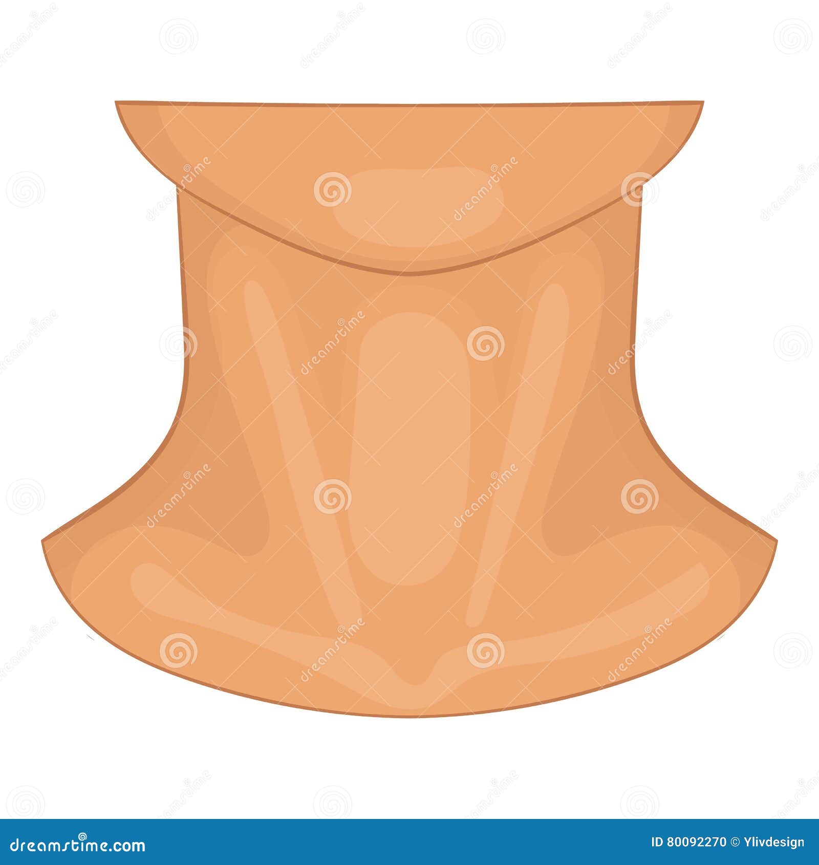 Neck icon, cartoon style stock vector. Illustration of composition ...
