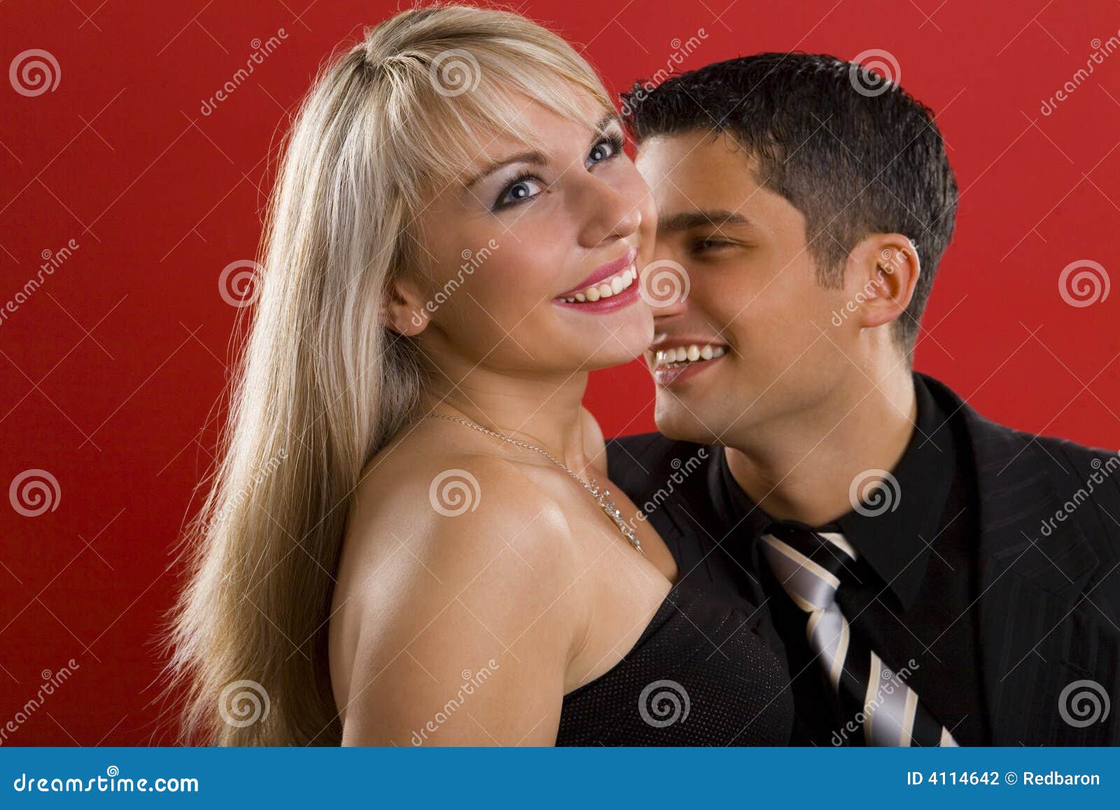 Neck kiss stock photo. Image of caucasian, love, kissing - 4114642