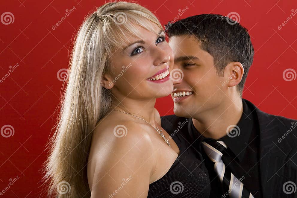 Neck kiss stock photo. Image of caucasian, love, kissing - 4114642