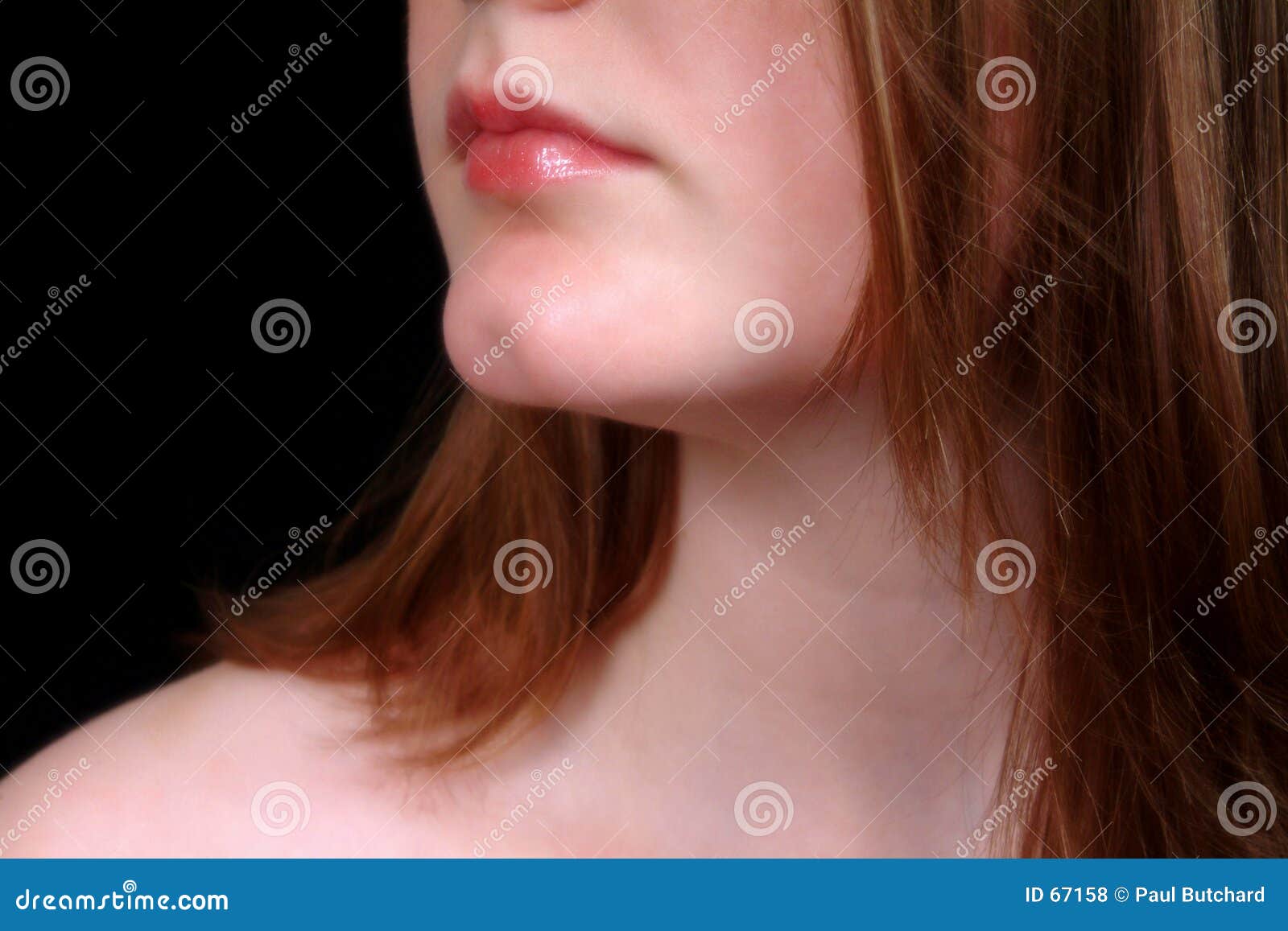 Neck & Lips (Colour) stock photo. Image of girl, pretty - 67158
