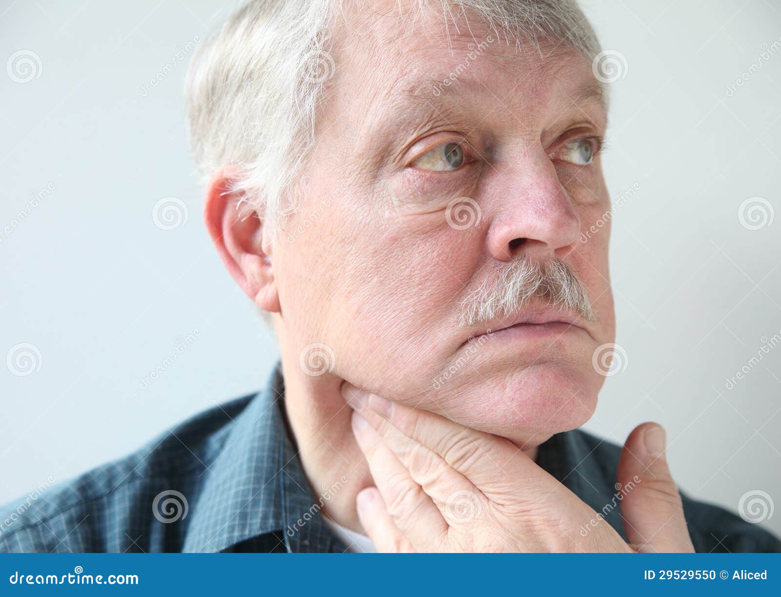 Neck pain in senior man stock photo. Image of face, ache - 29529550