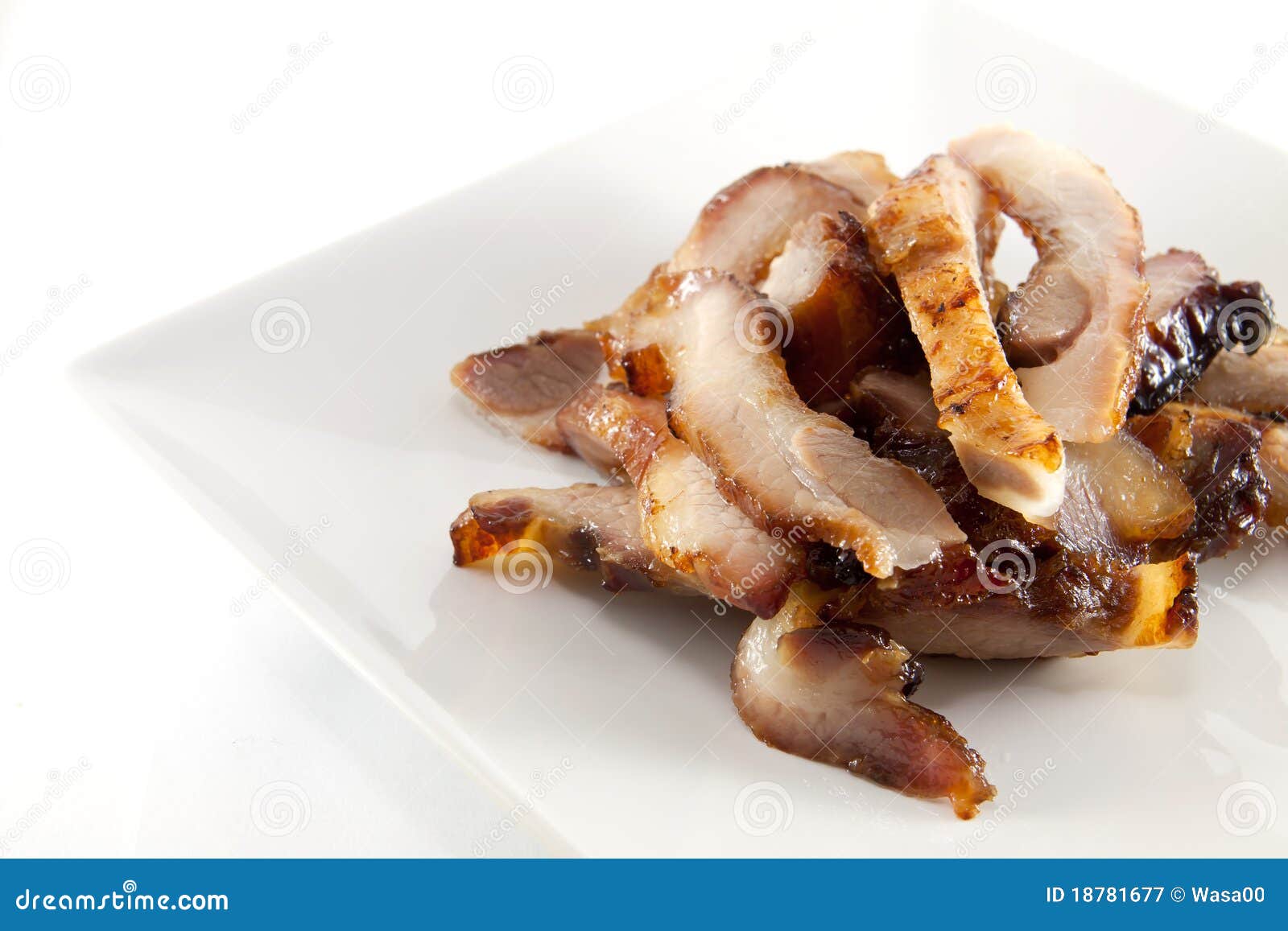 Neck of Pig Mix with Herb and Grill Stock Image - Image of meat ...
