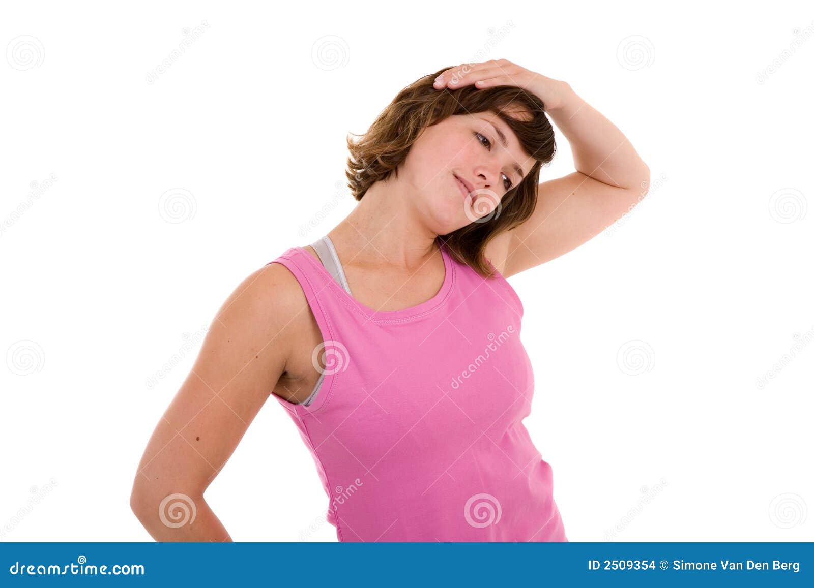 Neck stretch stock photo. Image of beauty, neck, exercising - 2509354