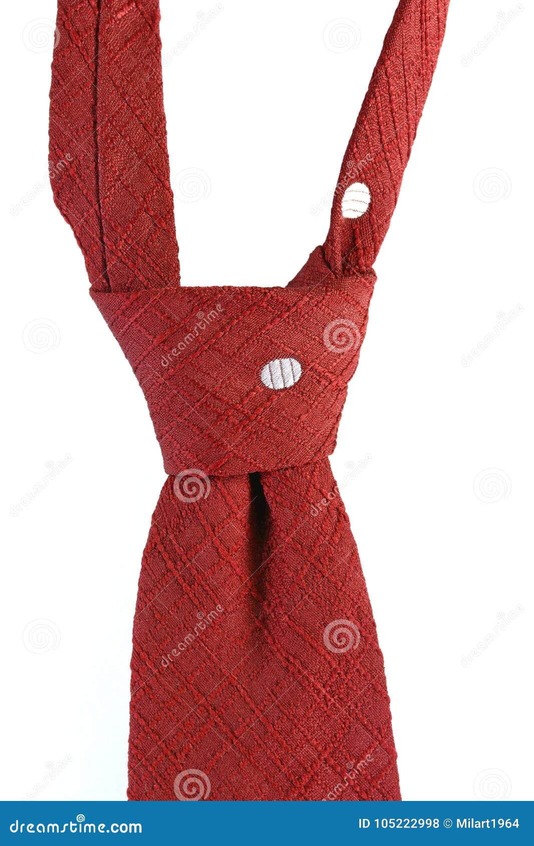 Neck Tie Isolated on White. Stock Photo - Image of closeup, necktie ...