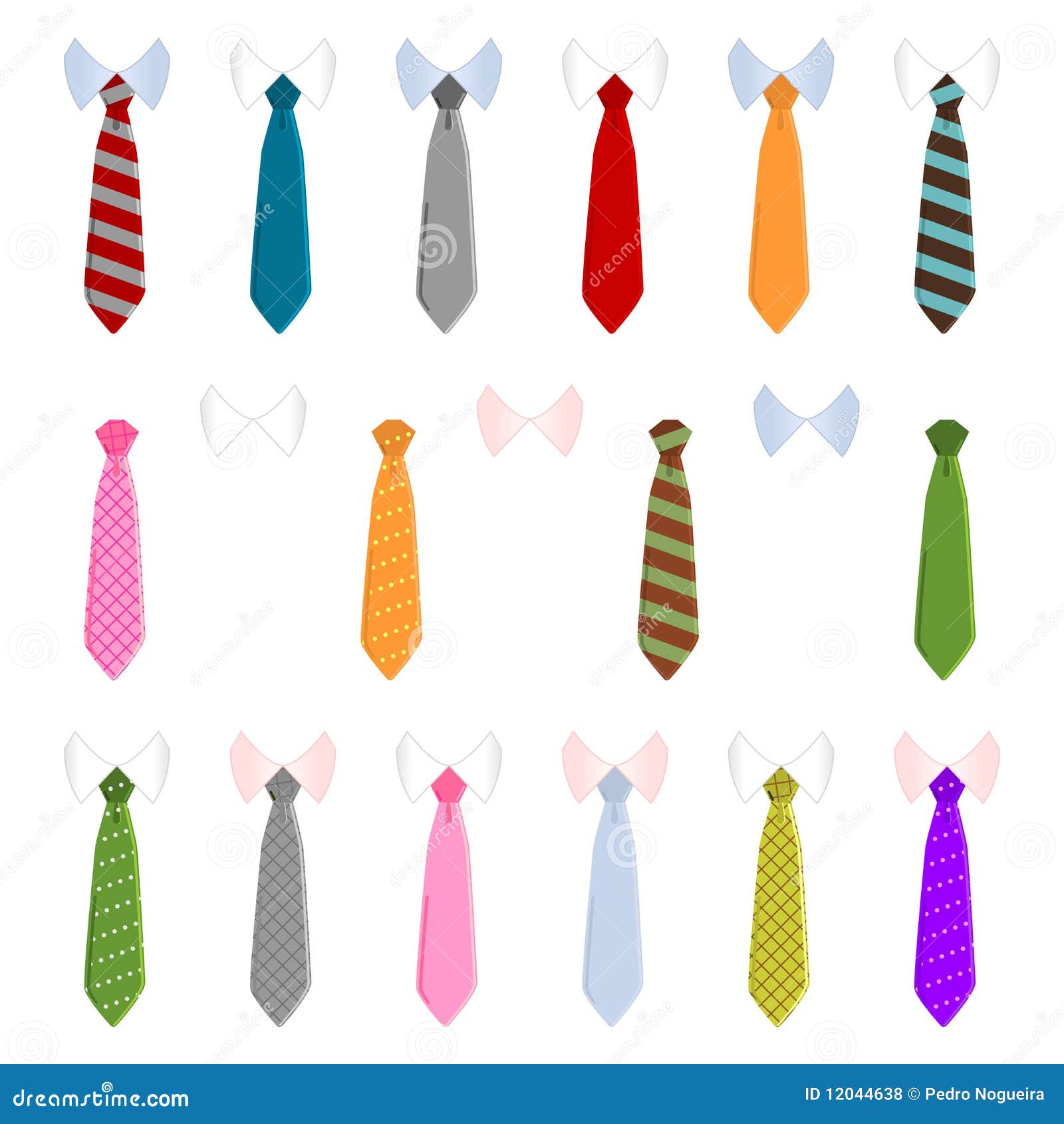 Ties Cartoon Vector | CartoonDealer.com #45749729
