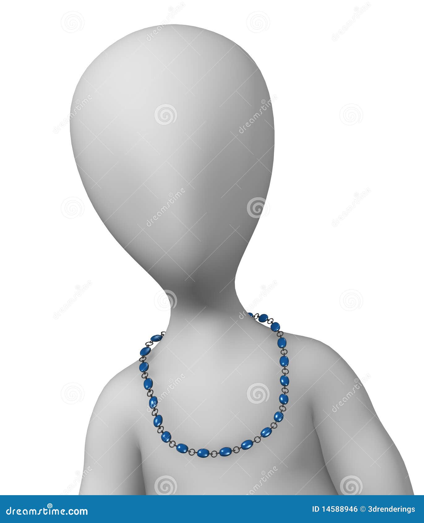 Necklace stock illustration. Illustration of neck, cartoon - 14588946