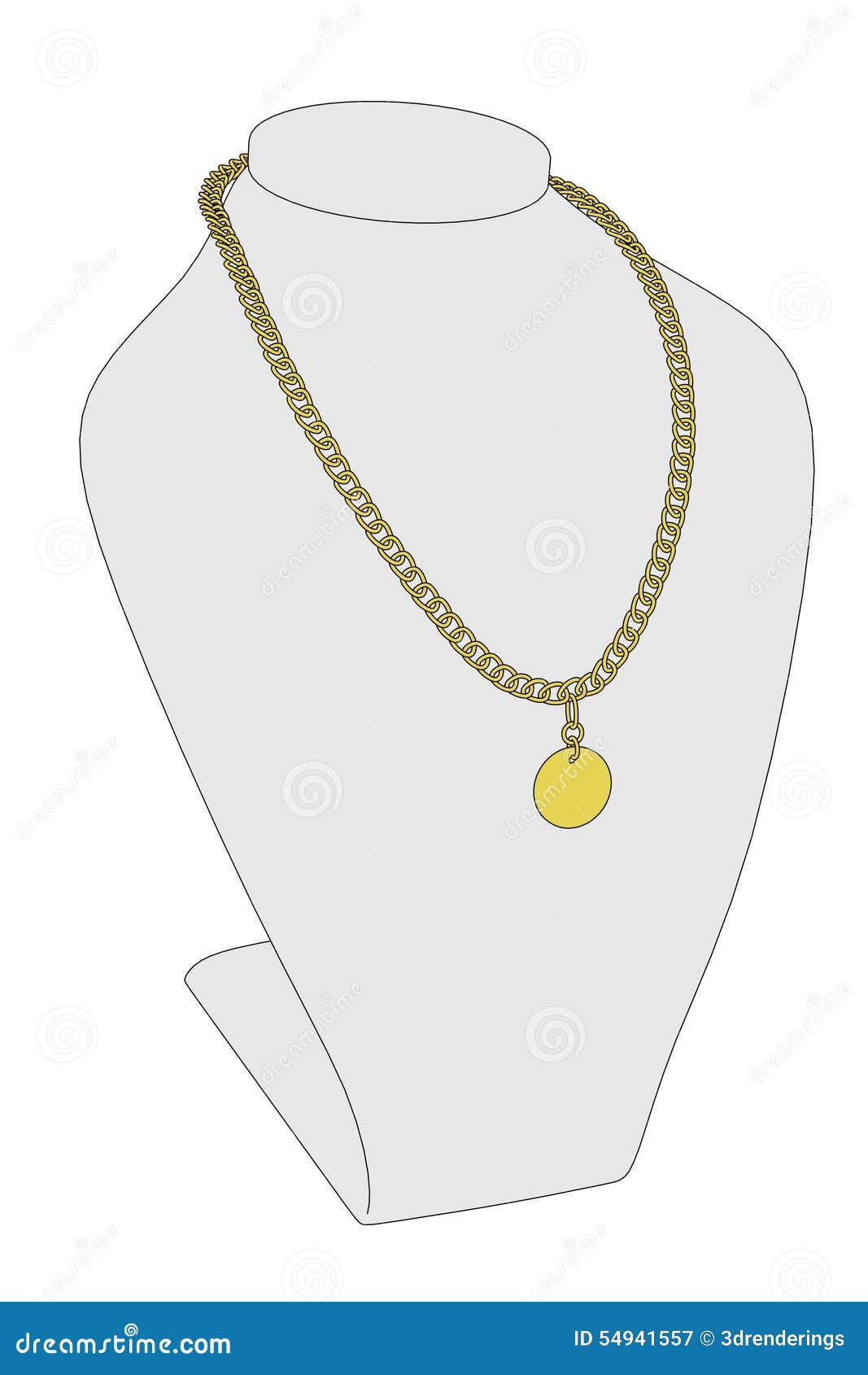 Necklace jewel stock illustration. Illustration of toon - 54941557