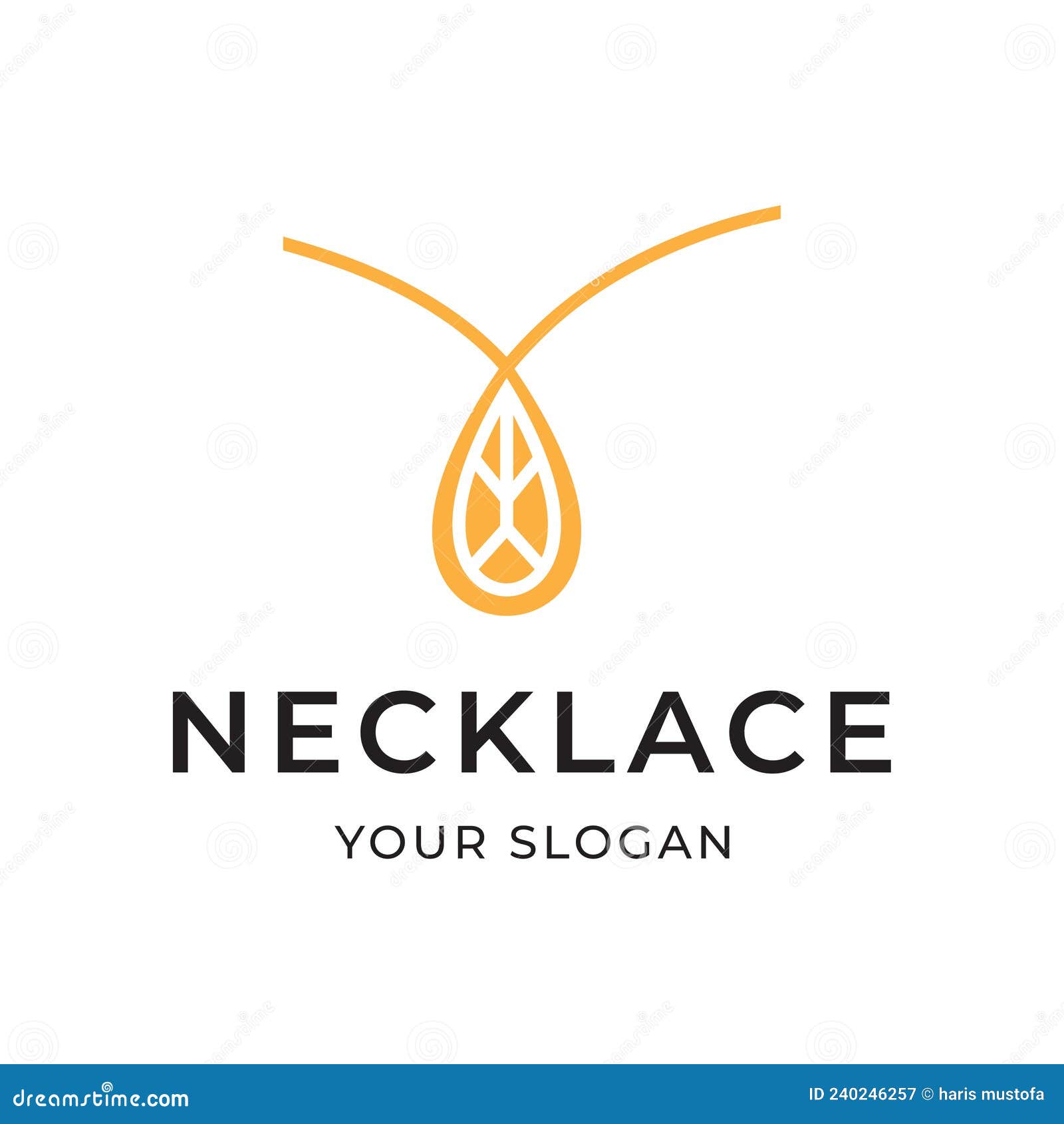 Necklace Logo Cartoon Vector | CartoonDealer.com #205492477
