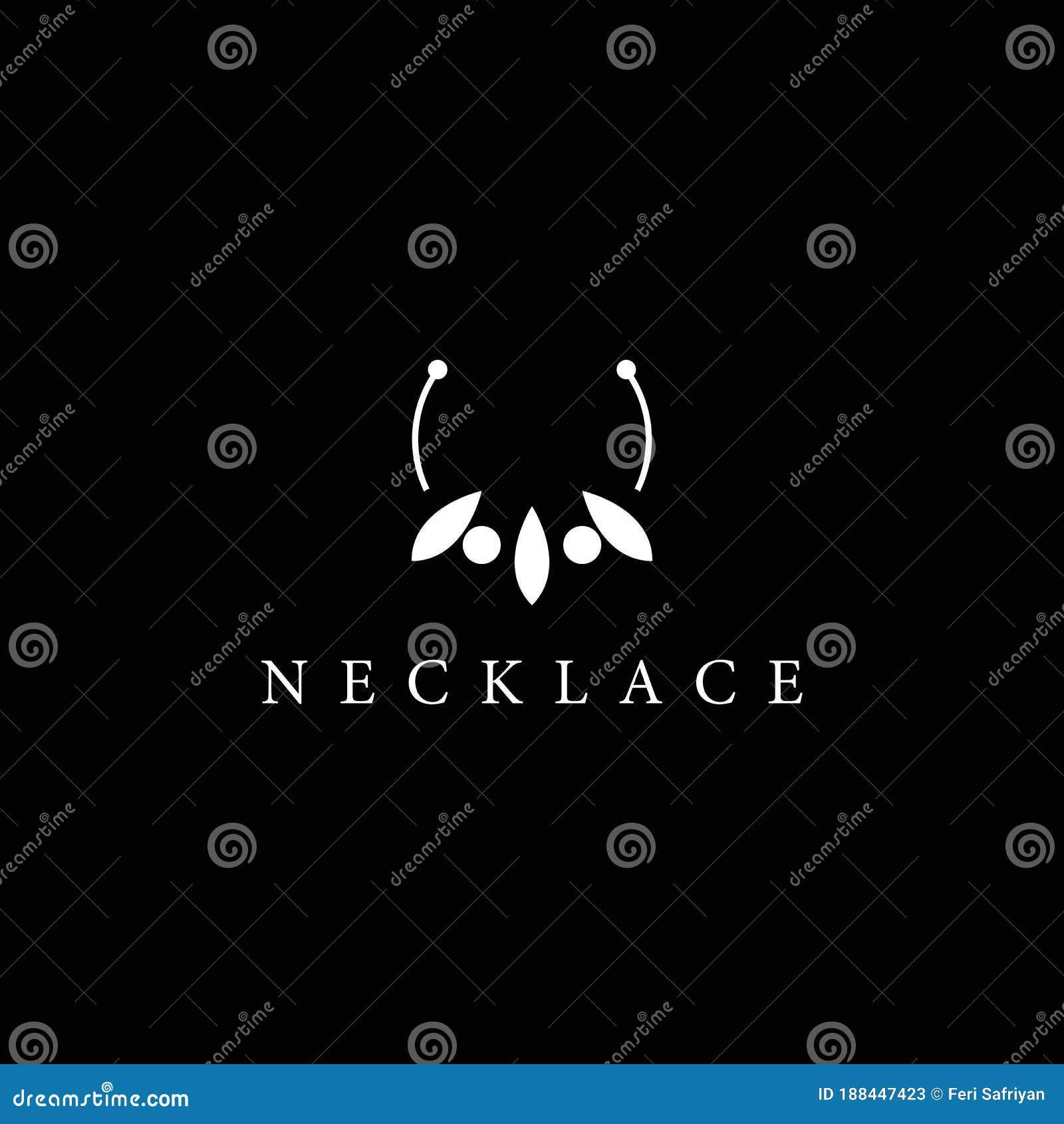 Necklace logo vector stock vector. Illustration of element - 188447423