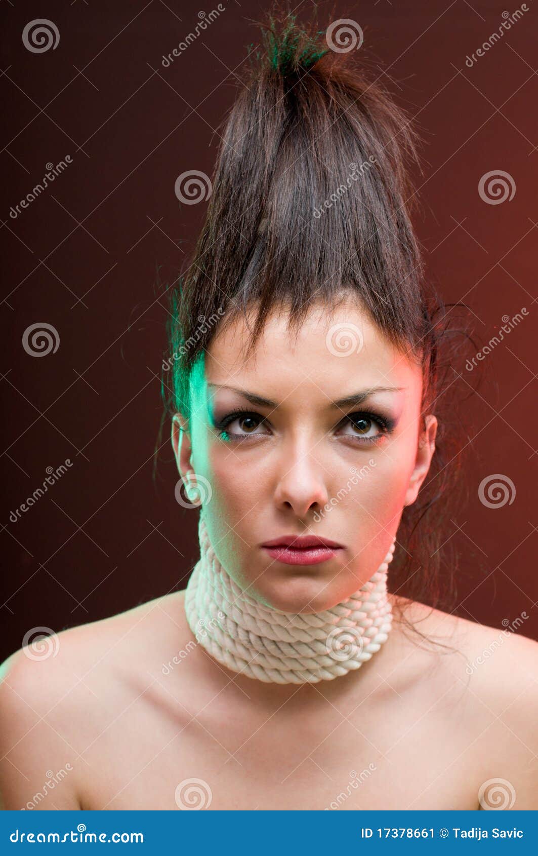 Necklace of rope stock image. Image of necklace, rope - 17378661
