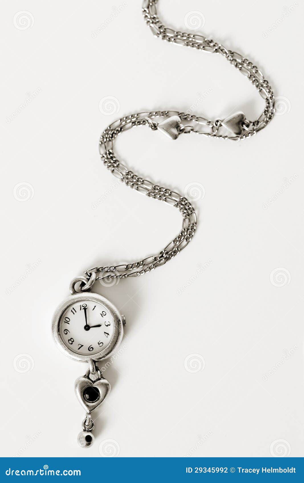 Necklace Time Piece stock photo. Image of shiny, metal - 29345992