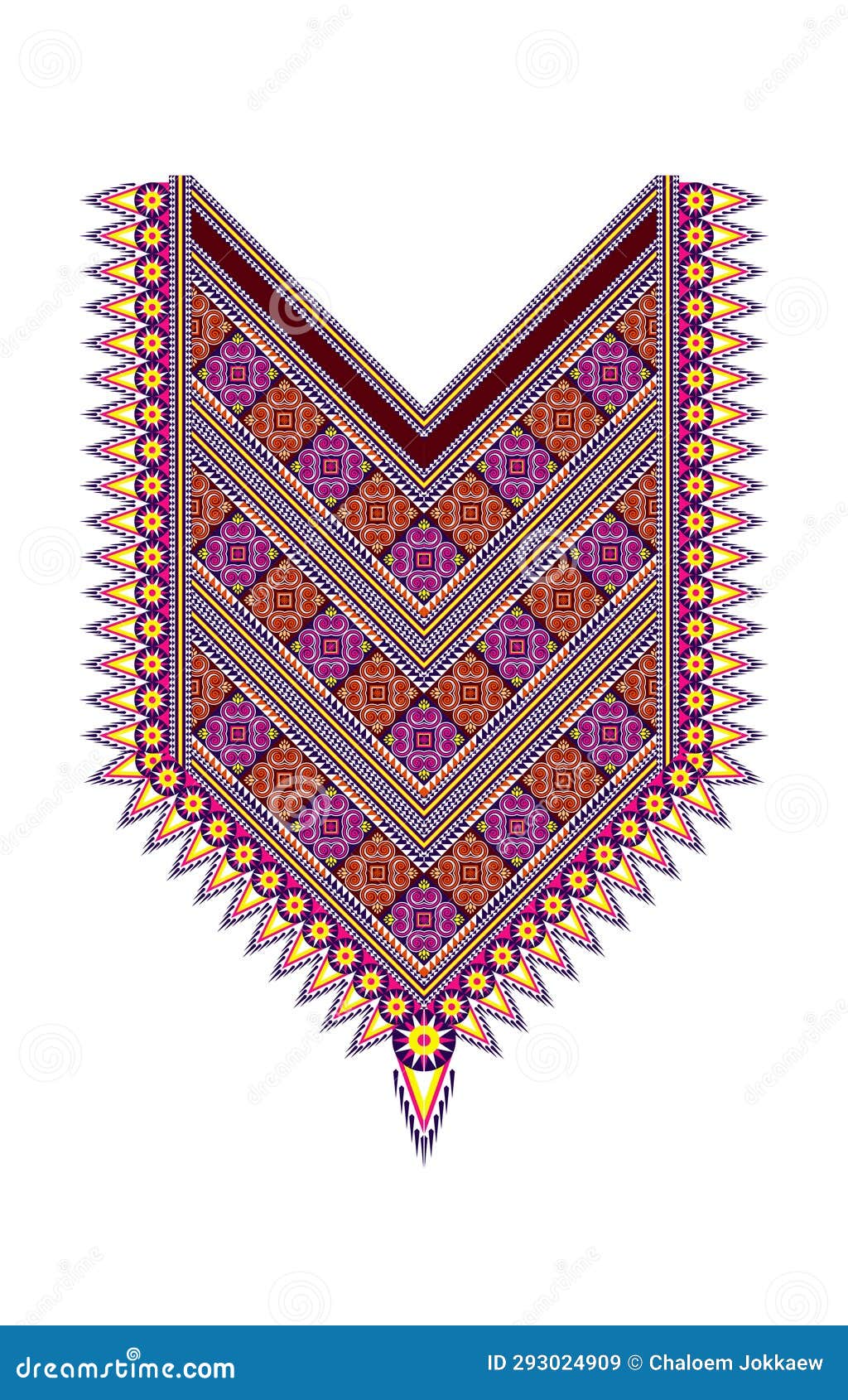 Neckline_02 stock vector. Illustration of decorative - 293024909