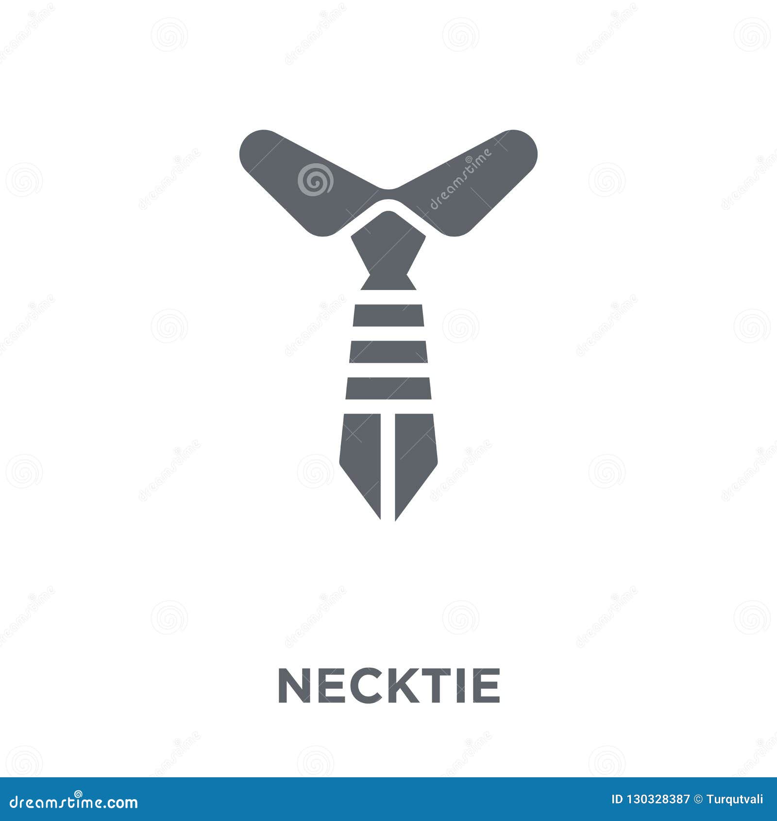 Necktie Icon from Necktie Collection. Stock Vector - Illustration of ...
