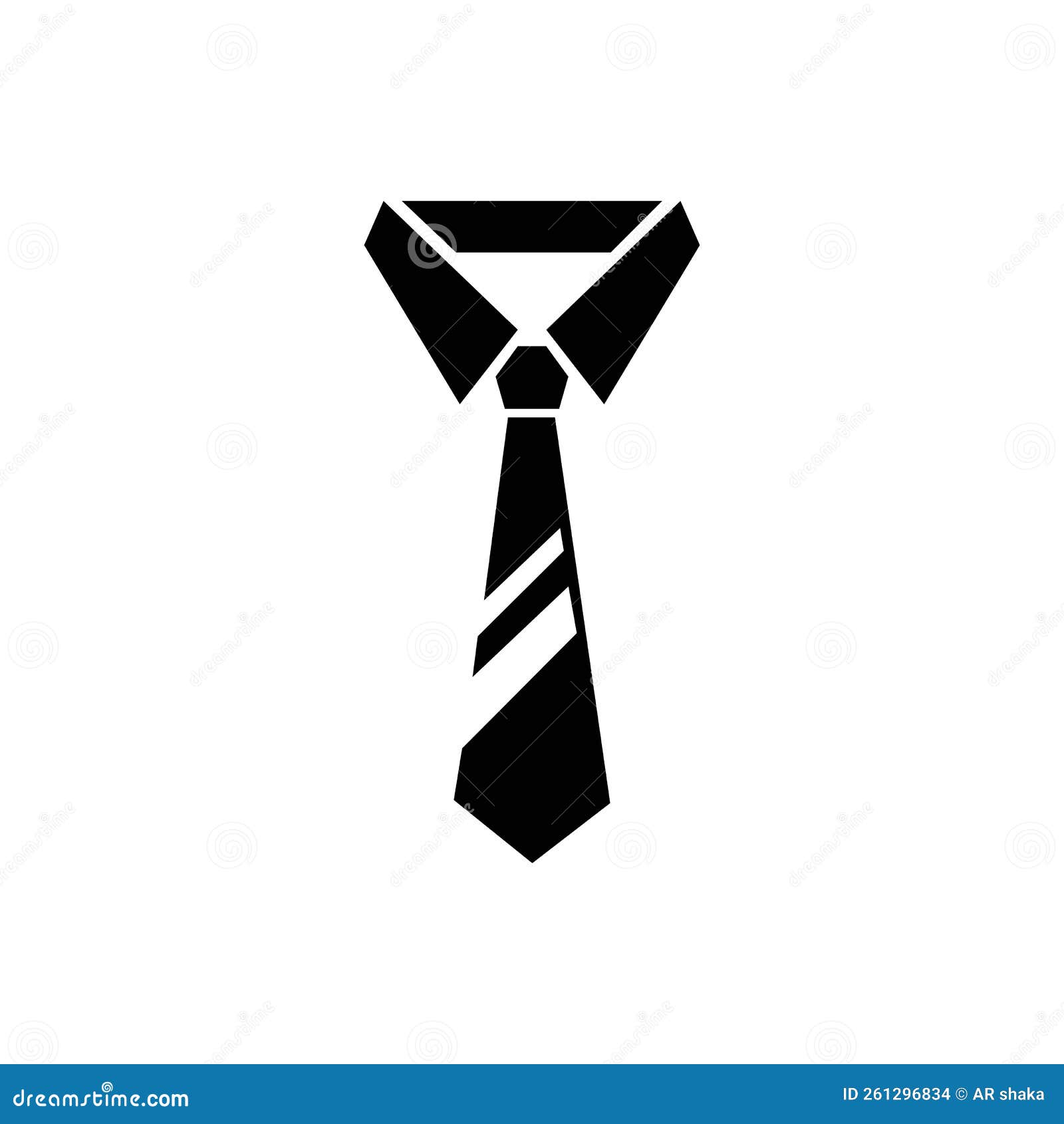 Necktie Icon Logo Vector Design Stock Vector - Illustration of isolated ...