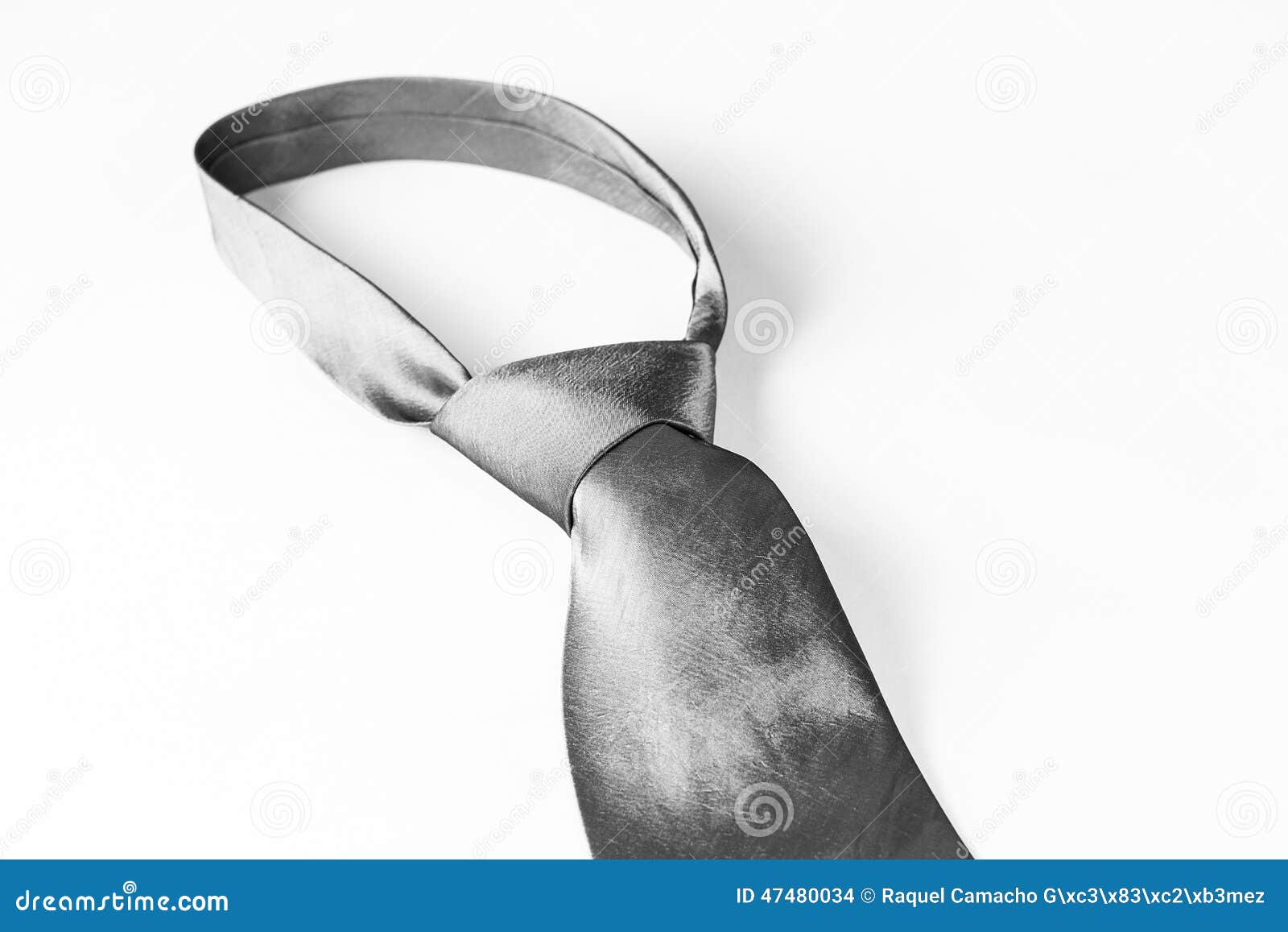 Necktie on White Background Stock Photo - Image of black, gray: 47480034