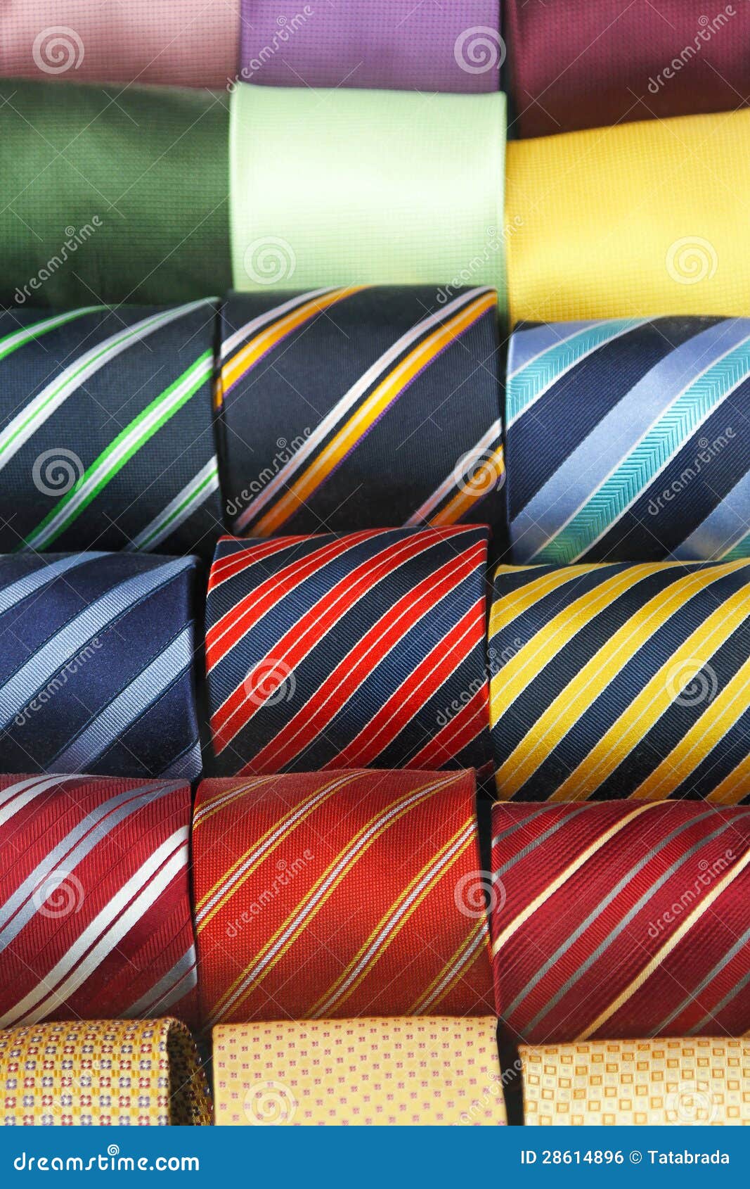 Neckties stock photo. Image of decorative, colourful - 28614896