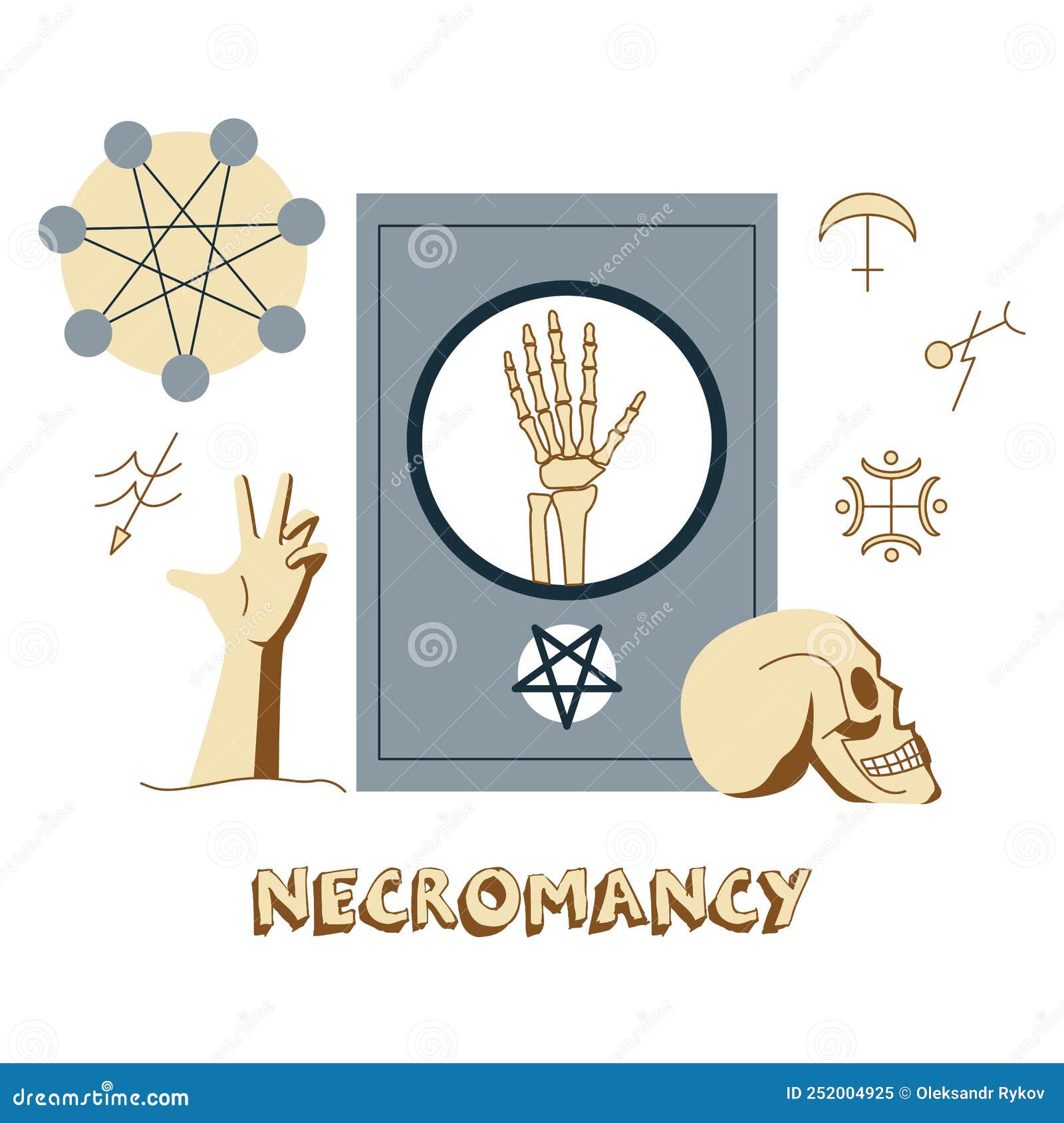 The Concept of Occult Science Stock Vector - Illustration of emblem, ornament: 252004925