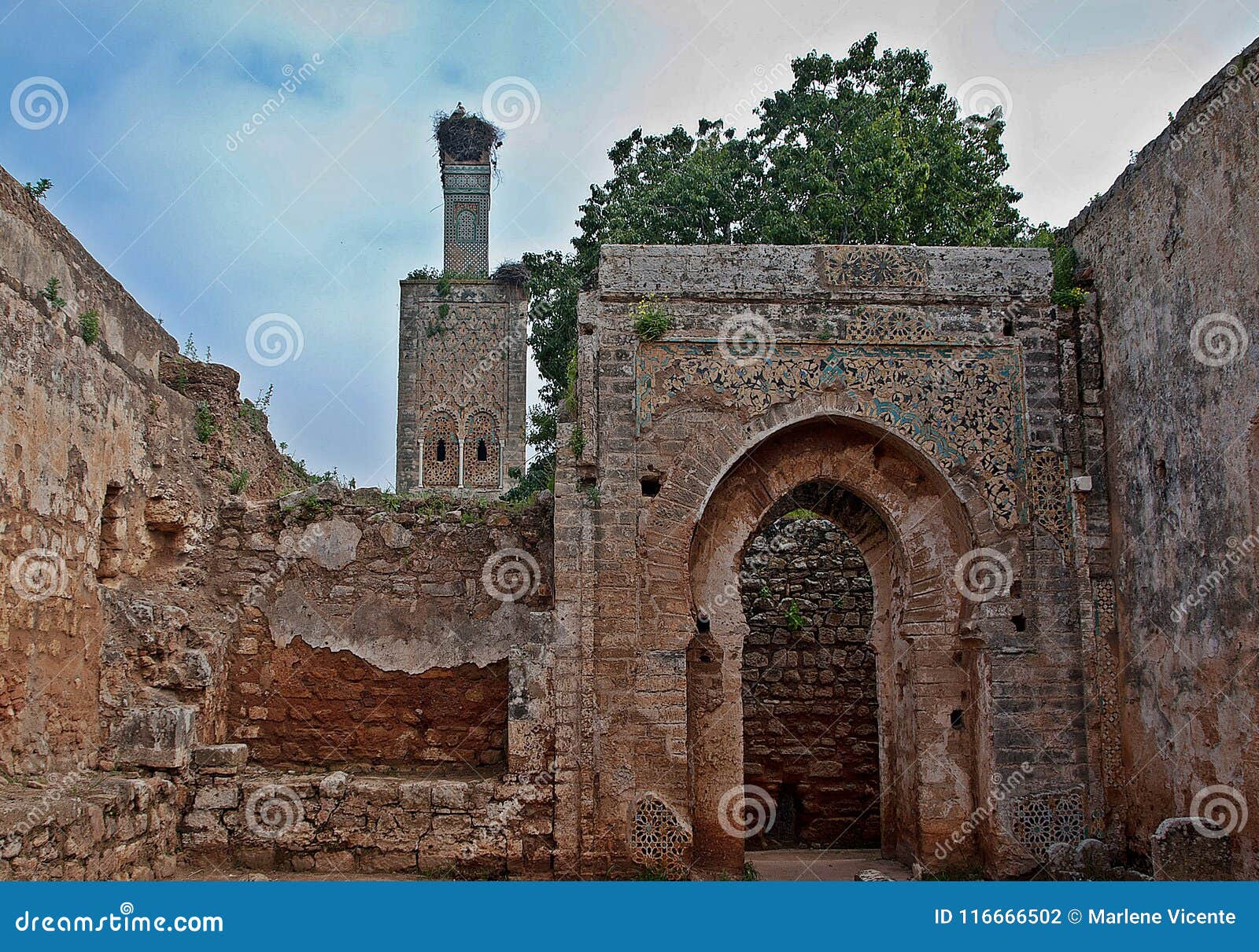 Necropolis of Chellah in Rabat Stock Photo - Image of necropolis, style ...