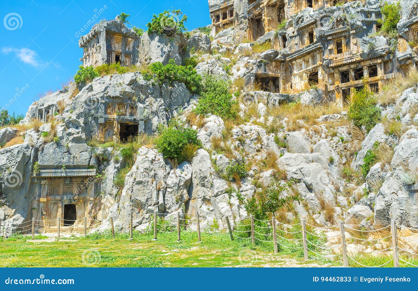 The necropolis in Myra stock image. Image of paganism - 94462833