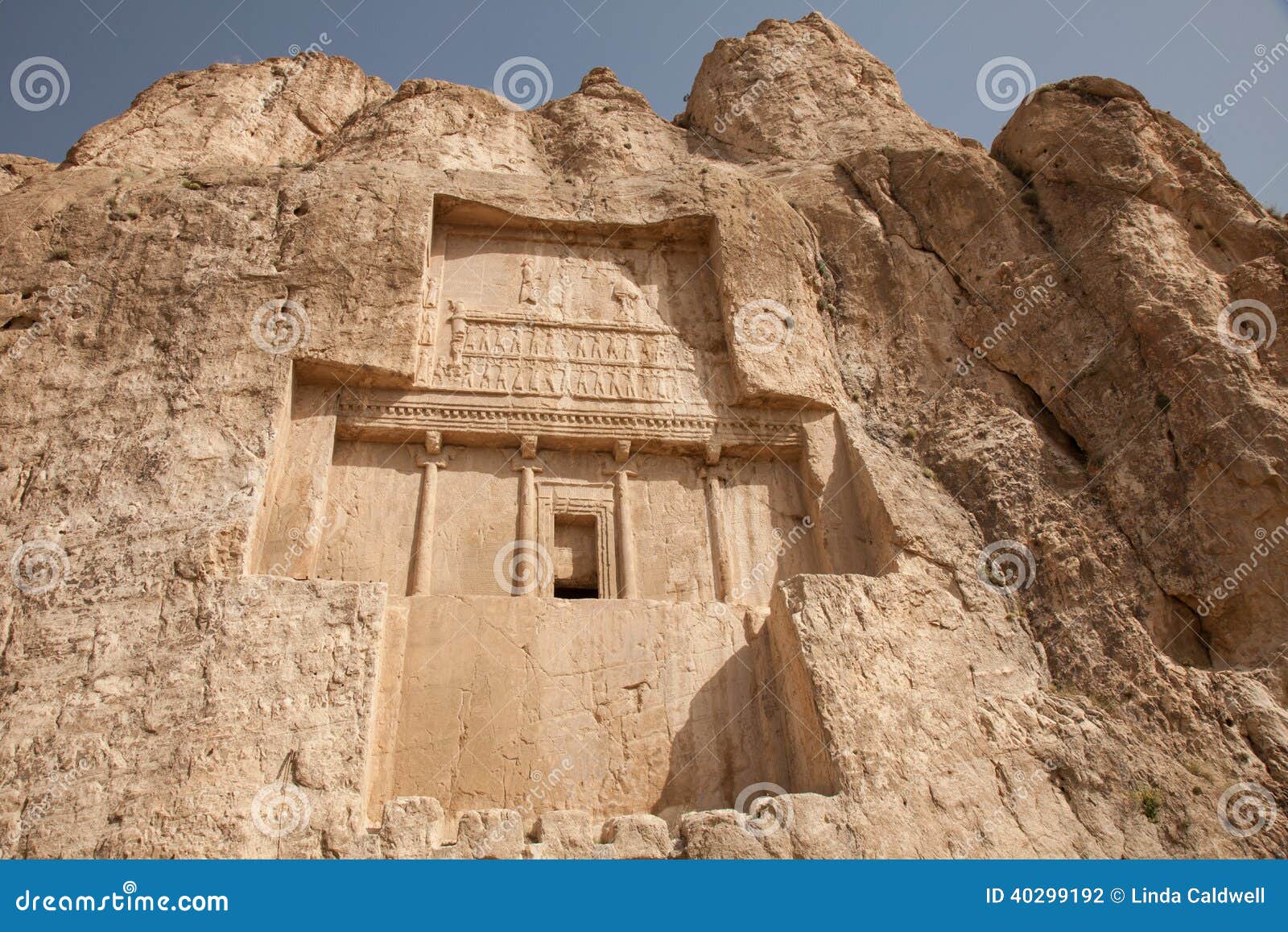 Naqsh-e Rustam Persian Ancient Necropolis Northwest Of Persepolis In ...