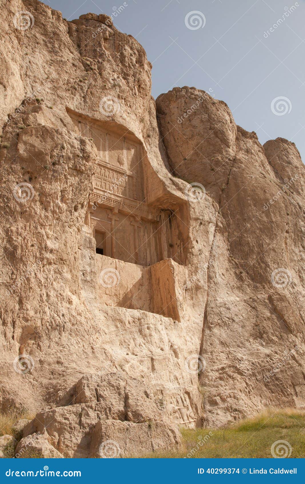 Necropolis, Naqsh Rustam, Iran Stock Photo - Image of archaeology ...
