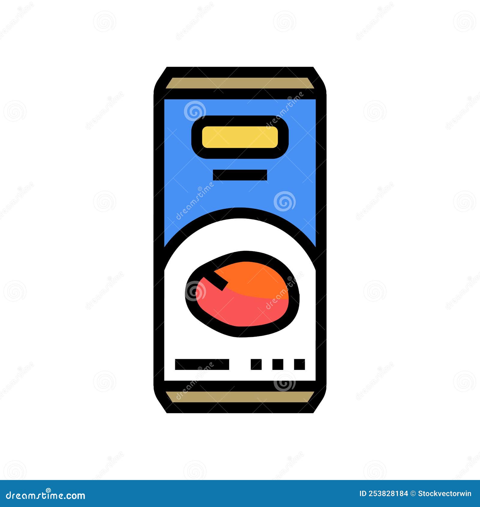 Nectar Mango Fruit Color Icon Vector Illustration Stock Vector ...