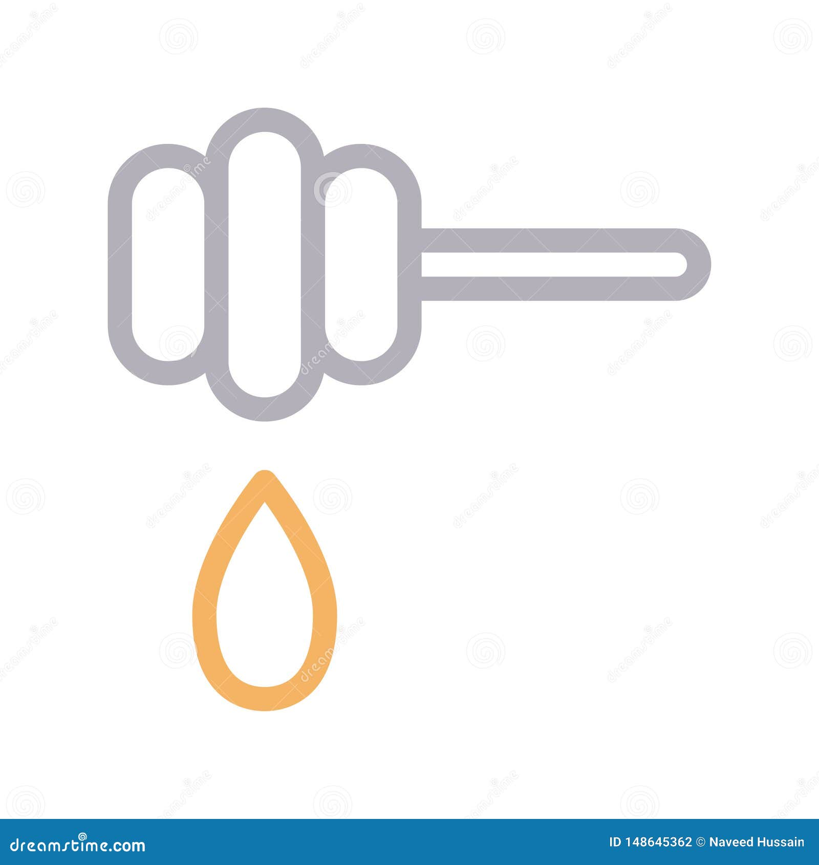 Nectar Thin Color Line Vector Icon Stock Vector - Illustration of ...