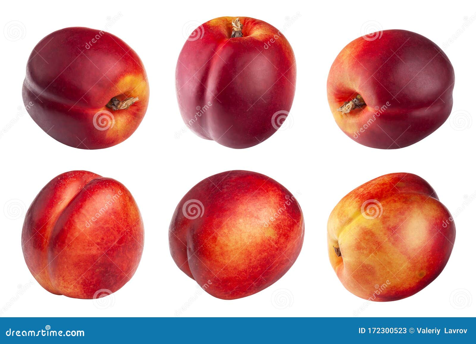 Nectarin on a White Background Stock Image - Image of mellow ...