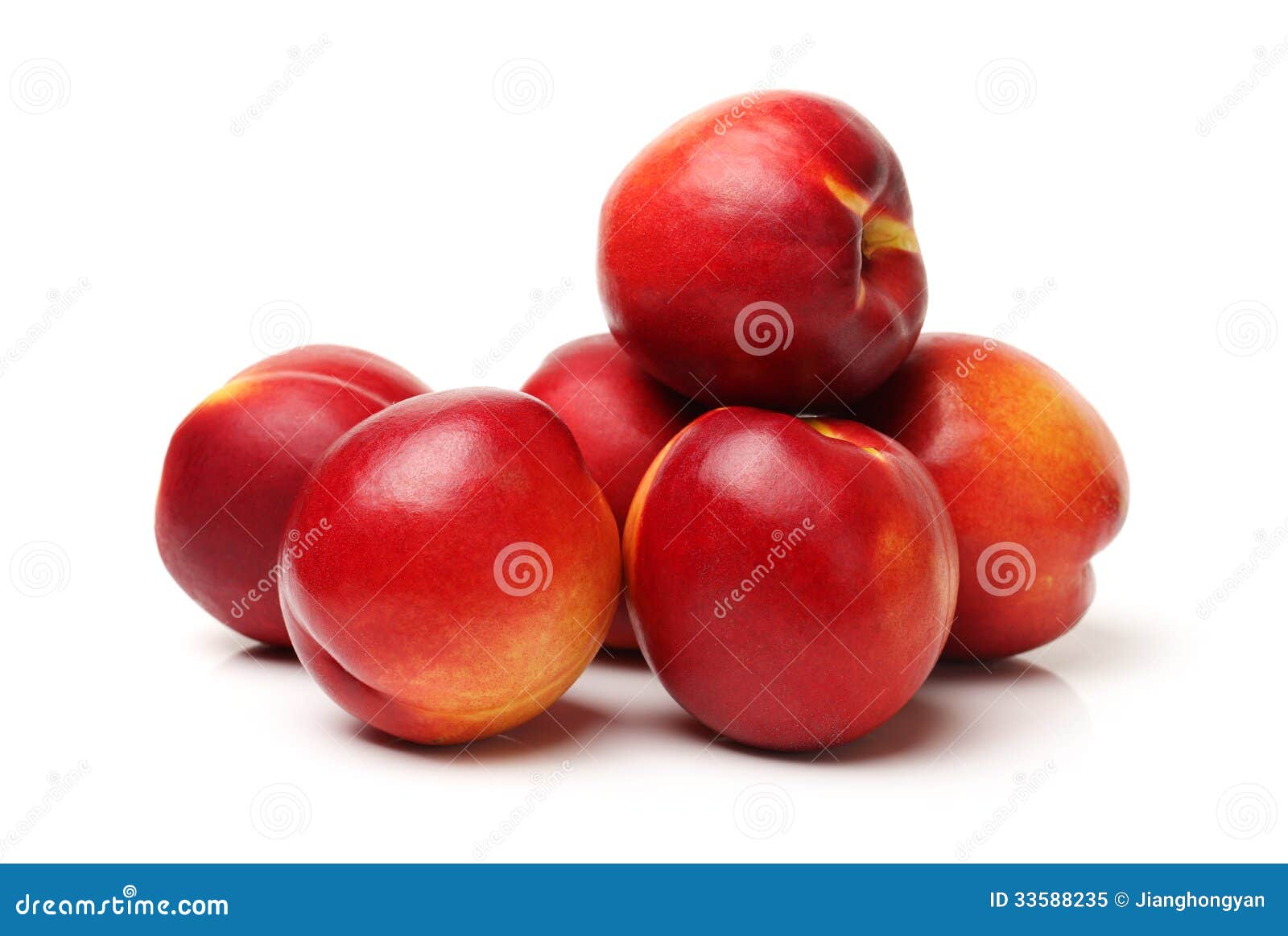 Nectarine image stock. Image du dessert, sain, blanc - 33588235