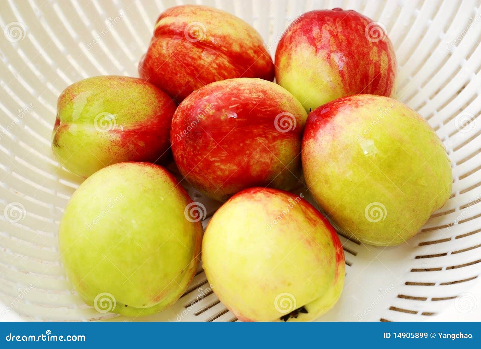 Nectarine in basket stock image. Image of skinned, nectarine - 14905899