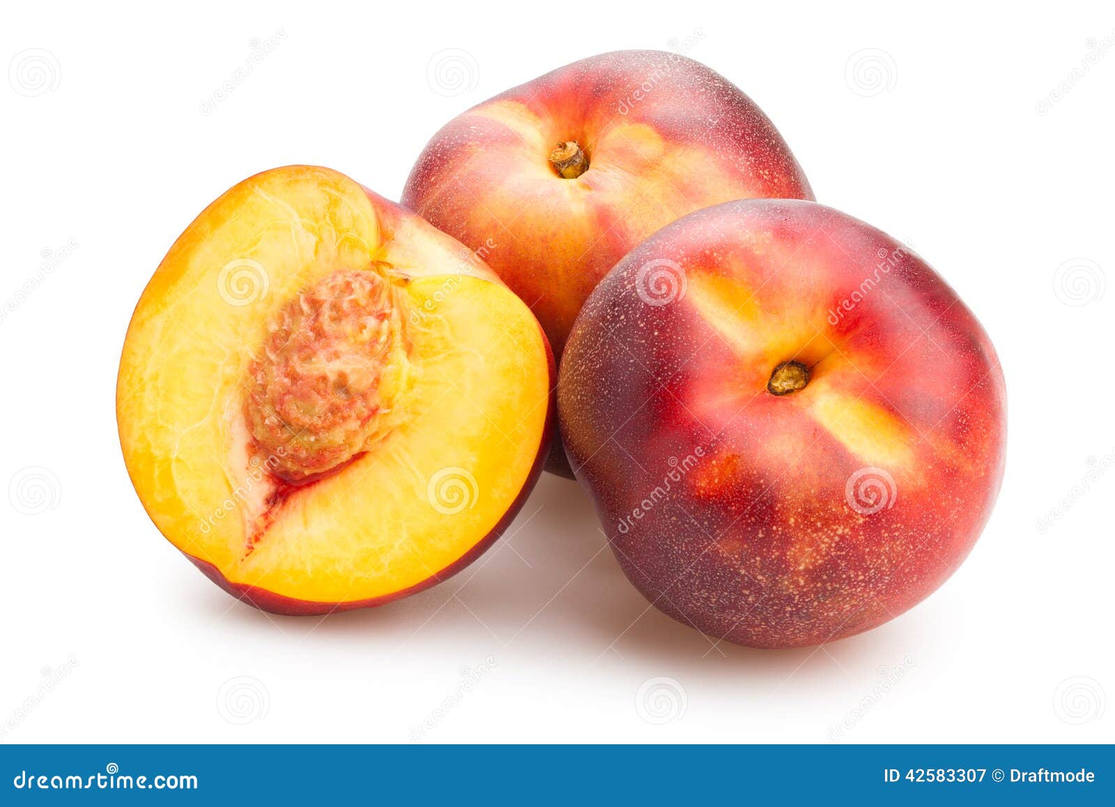 Nectarine stock image. Image of studio, peach, yellow - 42583307