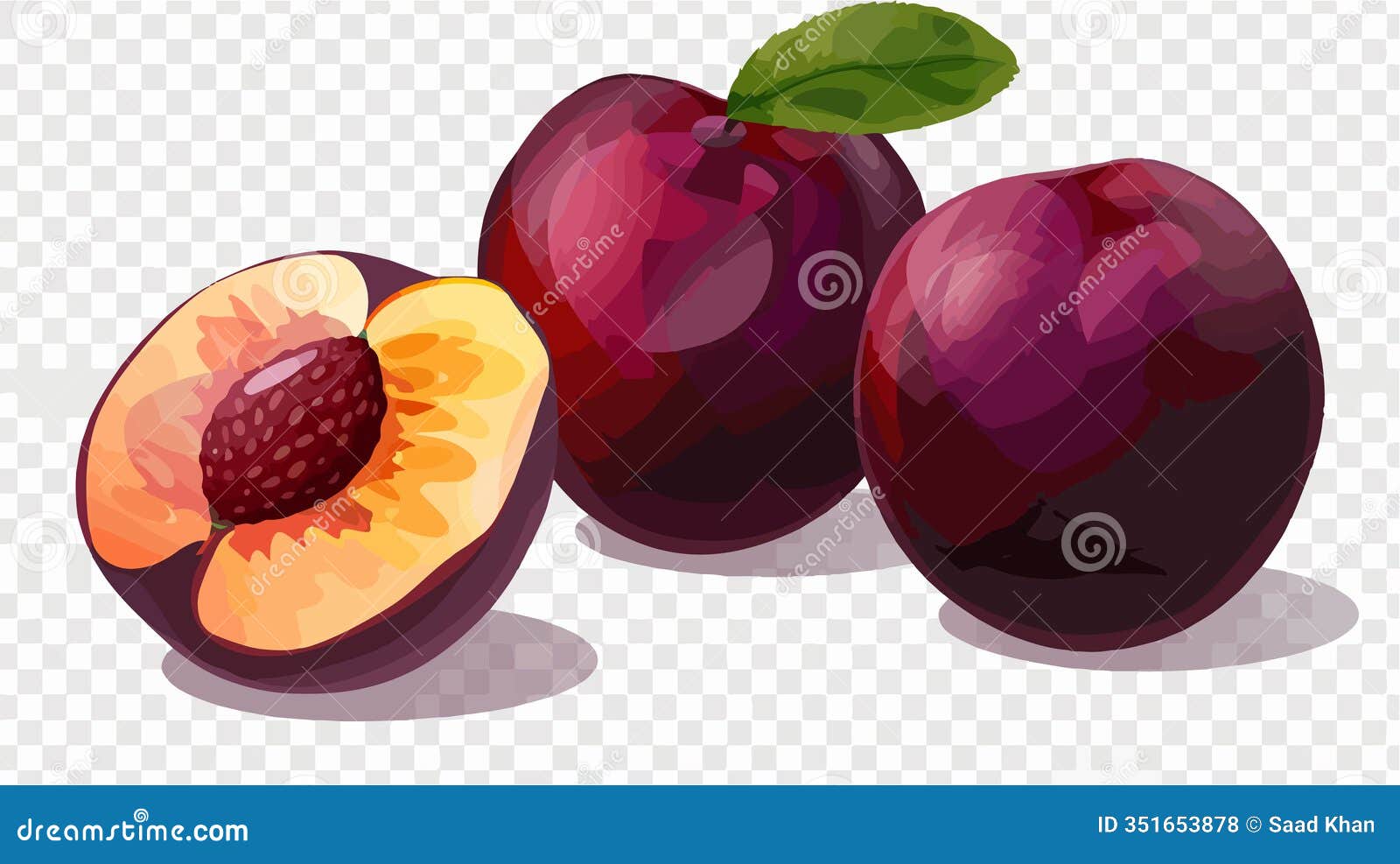 Nectarine Fruit Vector Icon Silhouette for Graphic Design Projects ...