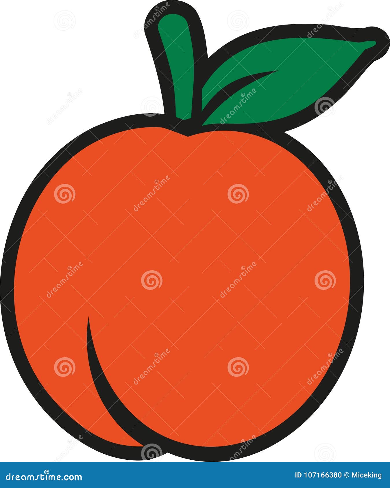 Nectarine Fruit Close Up 3d Rendering With Realistic Texture Stock