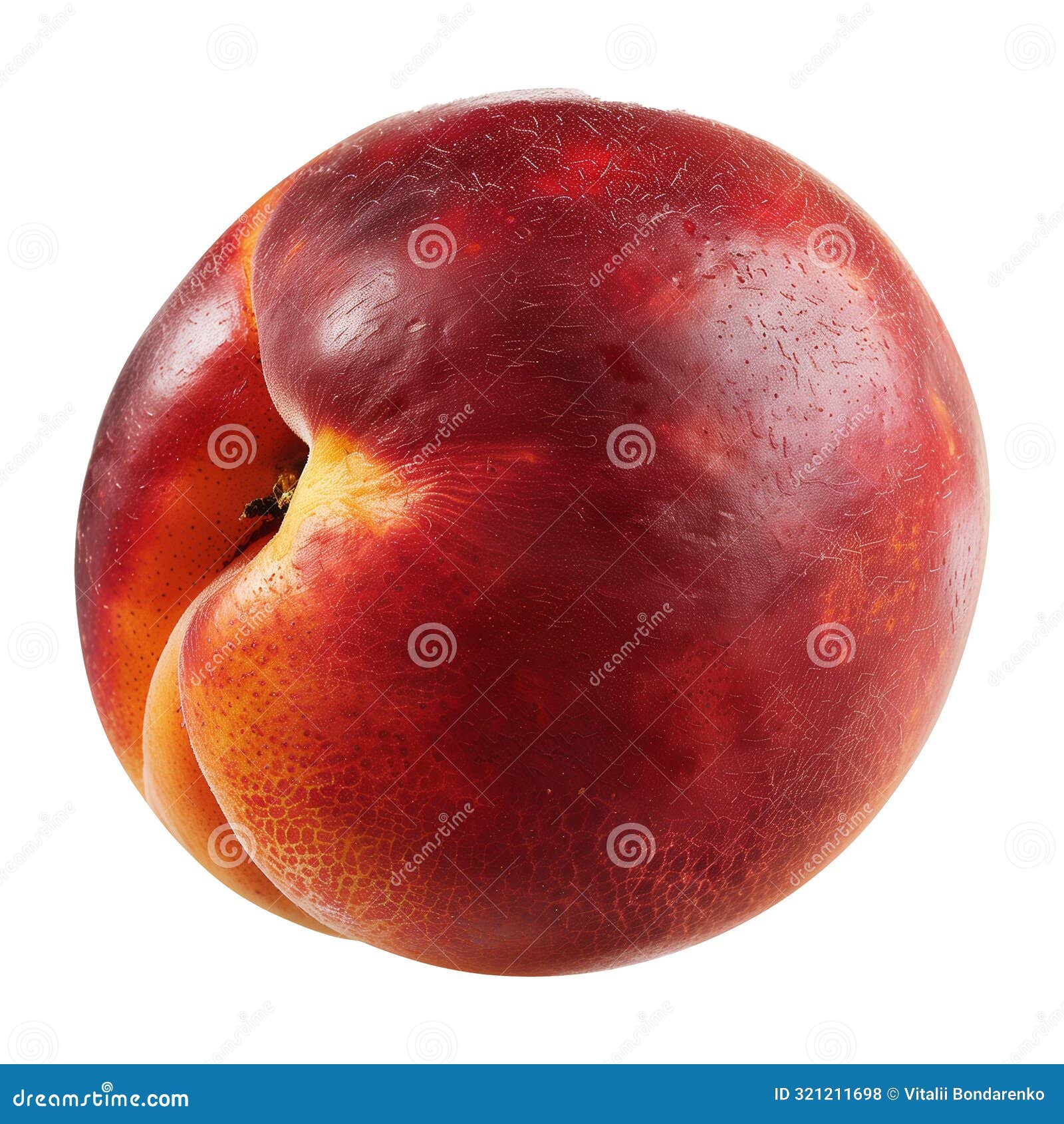 Nectarine Isolated on Transparent Background. Stock Photo ...