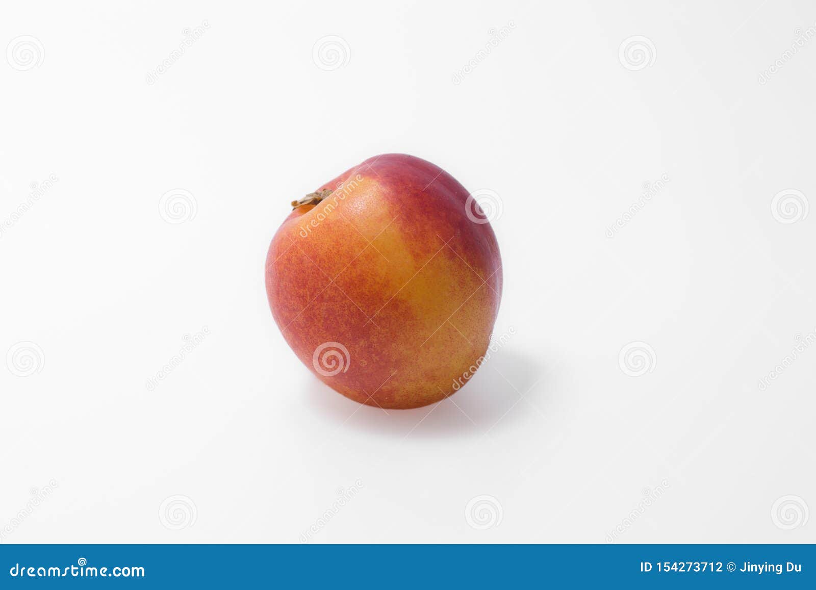 Nectarine, Red Nectarine, with White Background Stock Photo - Image of ...