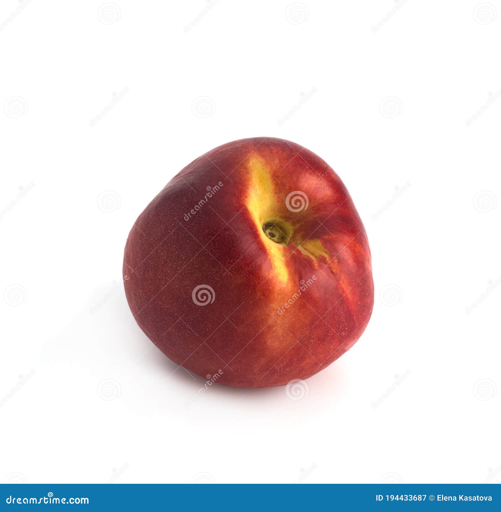 Nectarine on a White Background Stock Image - Image of group, vitamin ...