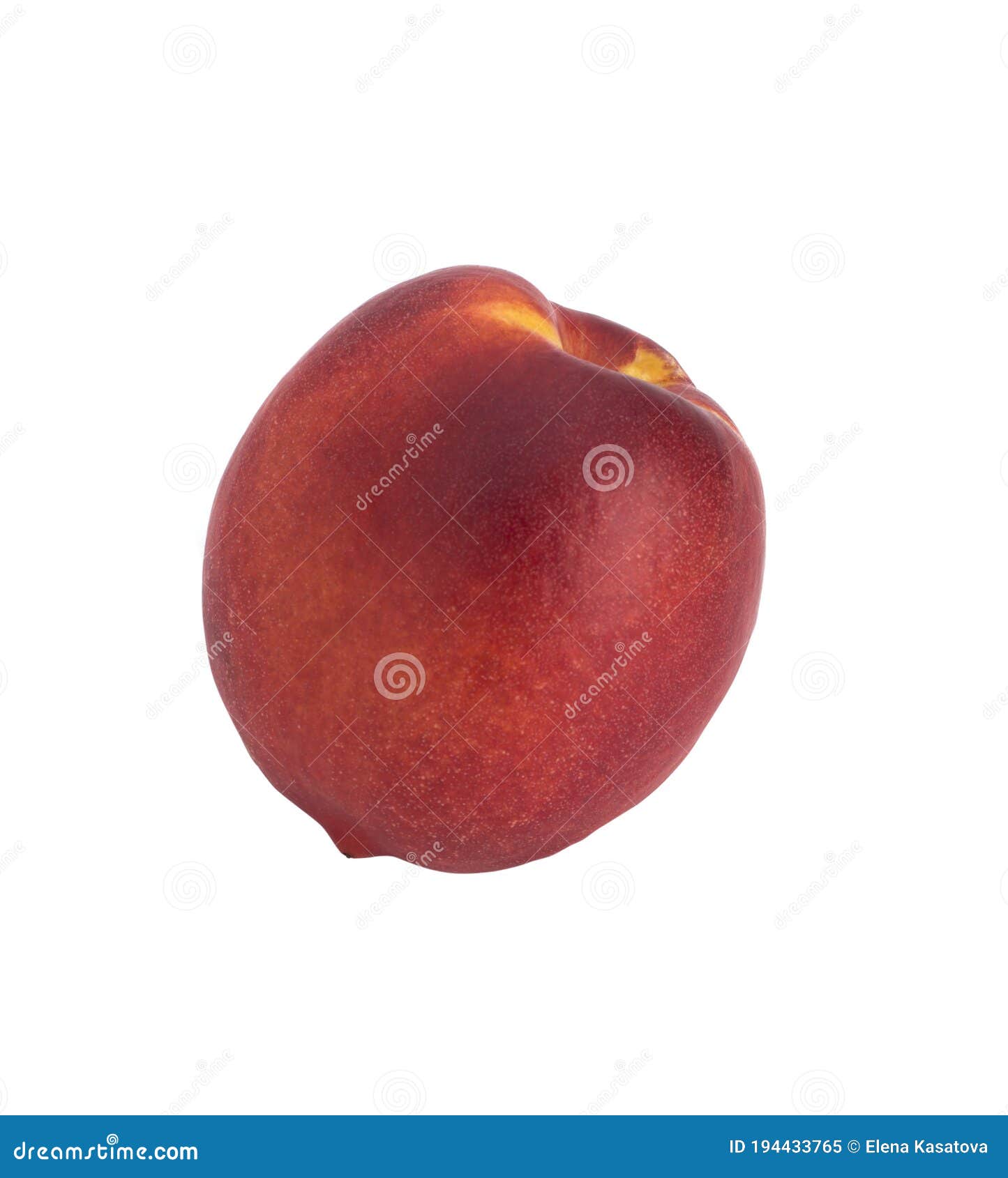 Nectarine on a White Background Stock Image - Image of green, delicious ...