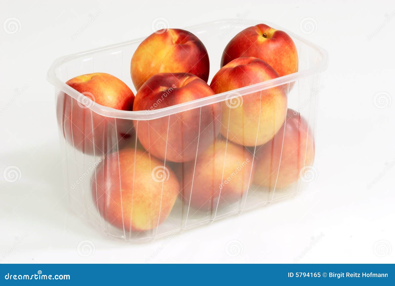 Nectarines in a box stock image. Image of juicy, nature - 5794165