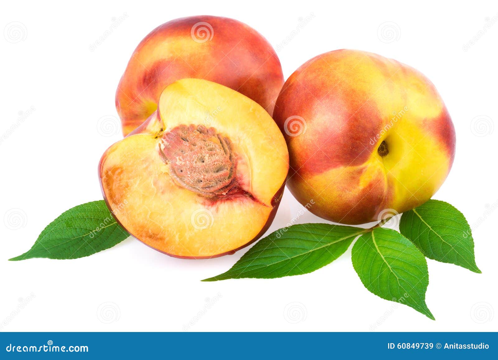 Nectarines Fruit stock image. Image of grow, leaf, closeup - 60849739