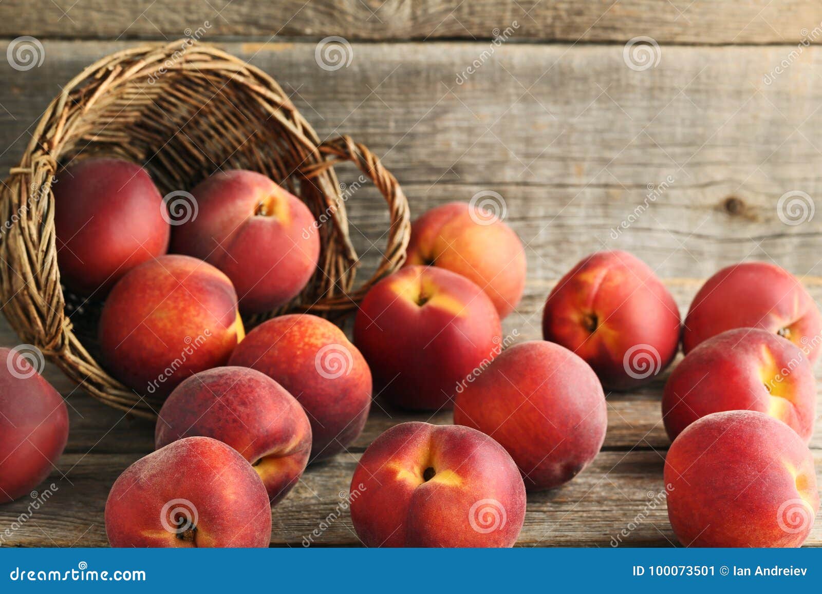 Nectarines fruit stock image. Image of nature, basket - 100073501