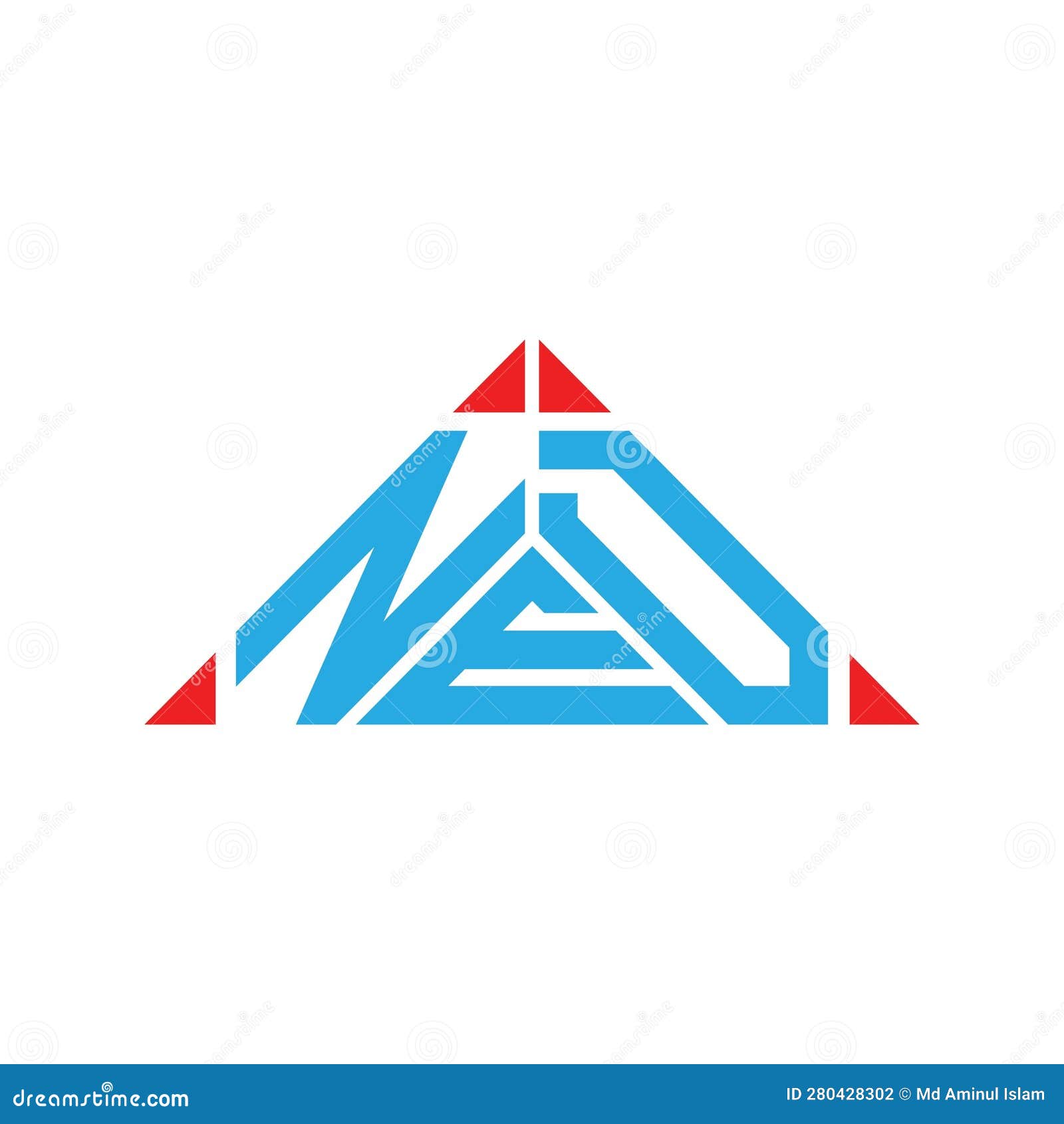 NED Letter Logo Creative Design with Vector Graphic, NED Stock ...