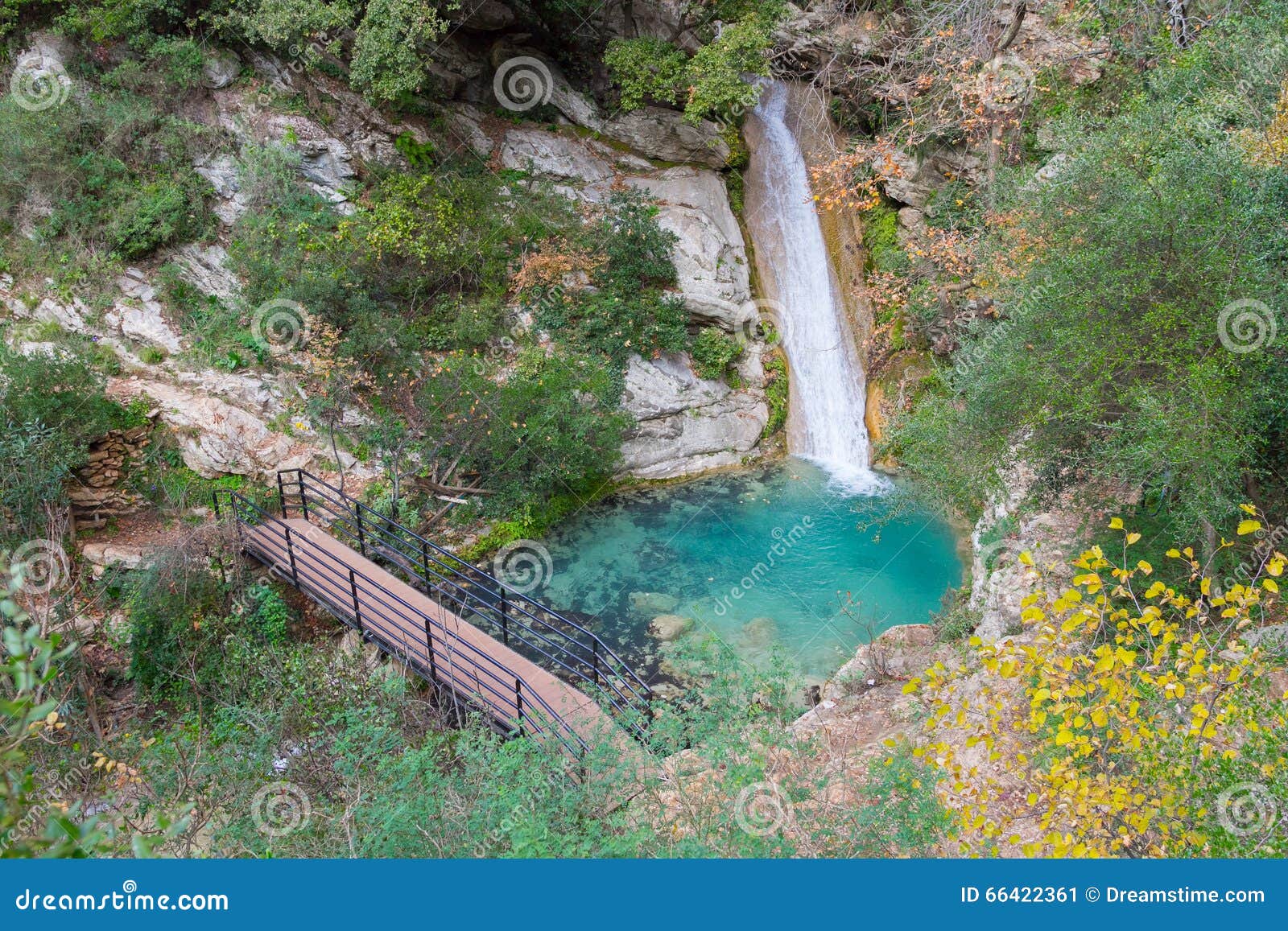 Neda Waterfall in Greece stock image. Image of waterfall - 66422361