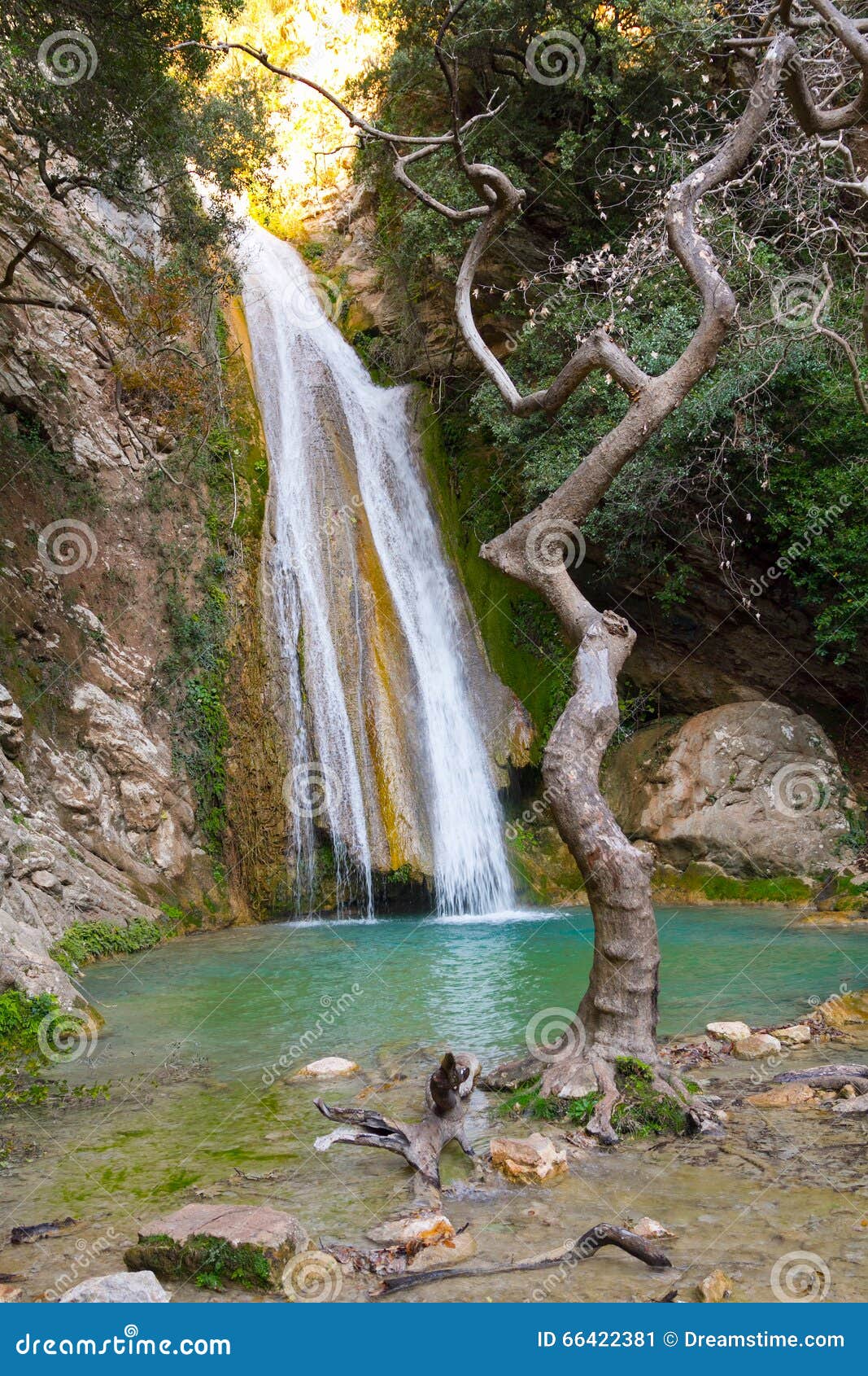 Neda Waterfall in Greece stock image. Image of clear - 66422381