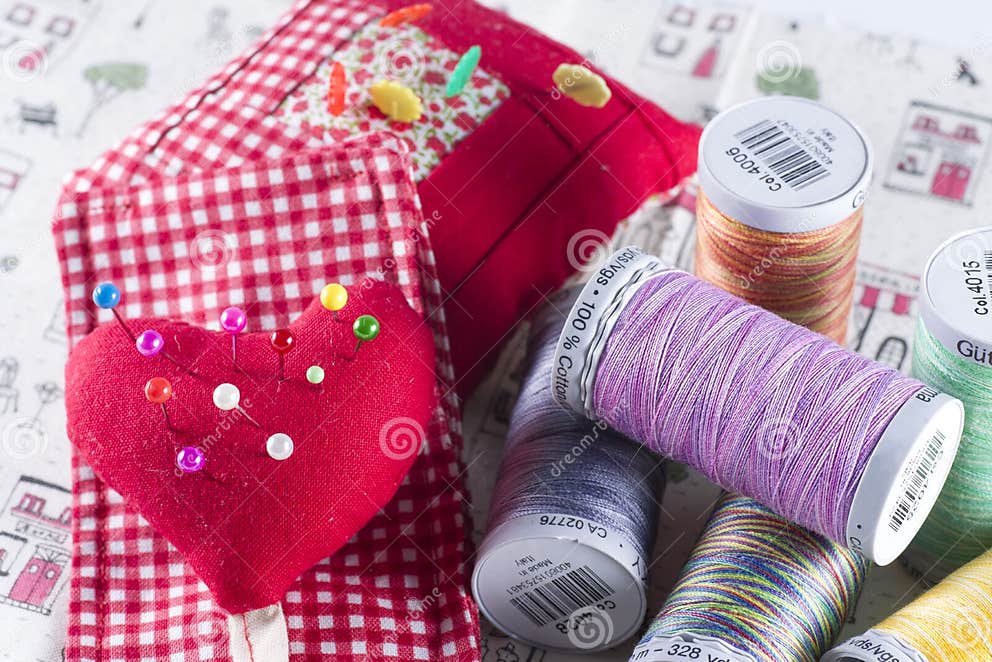 Neddle Case and Spool stock photo. Image of colorful - 30024154