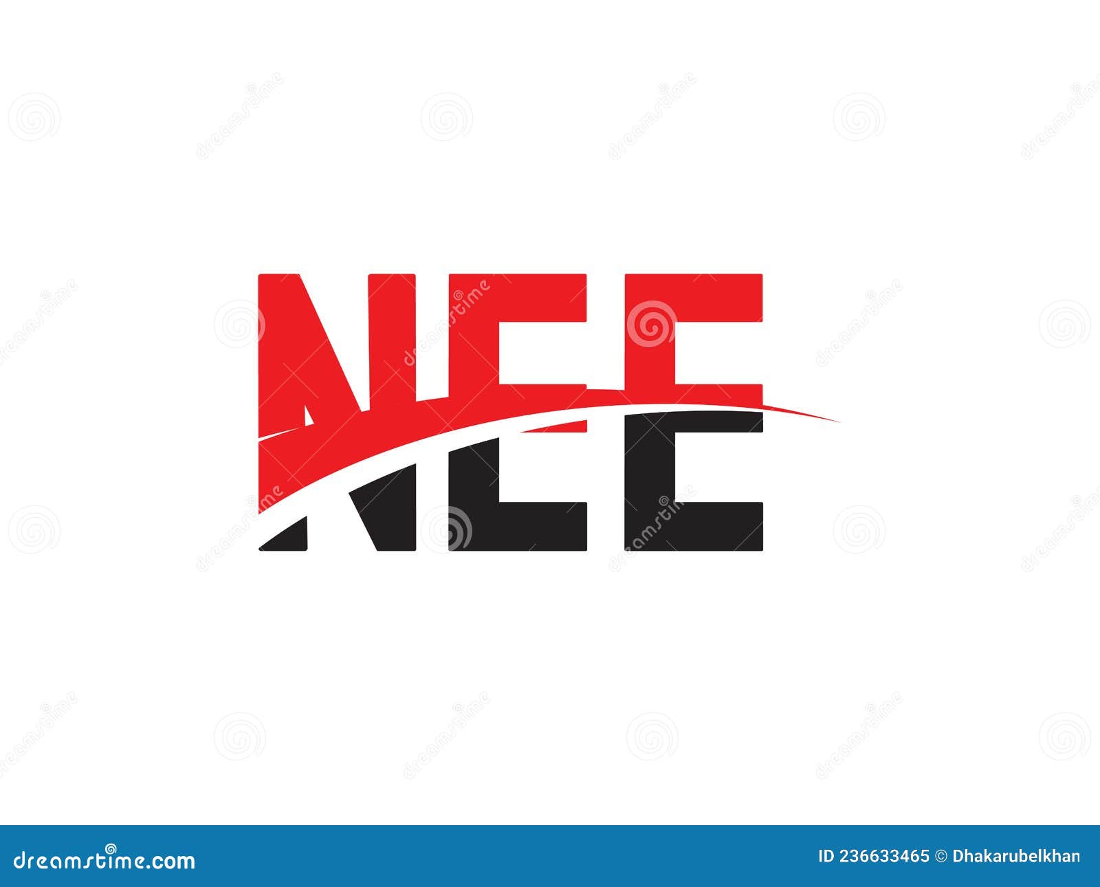 NEE Letter Initial Logo Design Vector Illustration Stock Vector ...