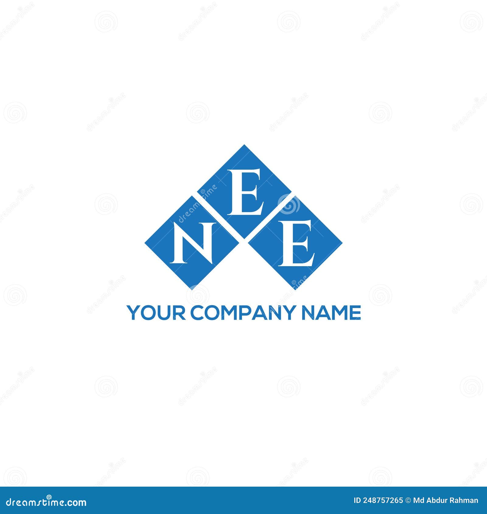 NEE Letter Logo Design on BLACK Background. NEE Creative Initials ...