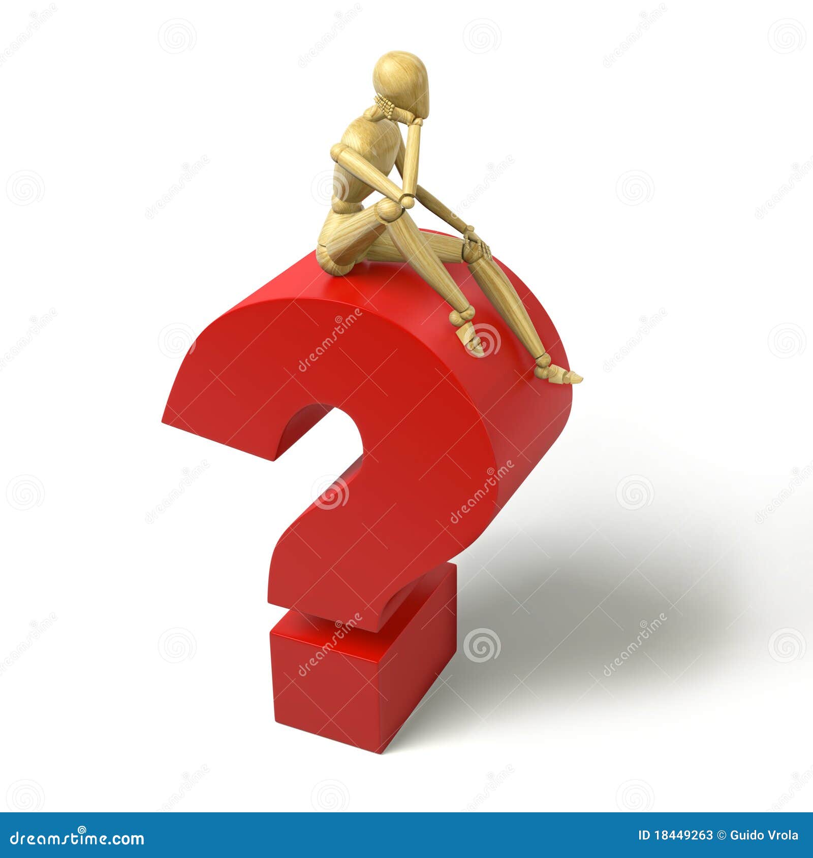 Need an answer stock illustration. Illustration of human - 18449263