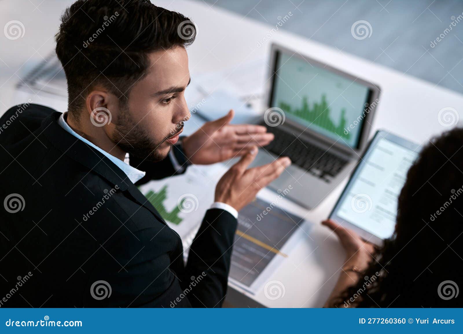 We Need a Breakthrough so we Can Move Forward. Two Young Businesspeople ...