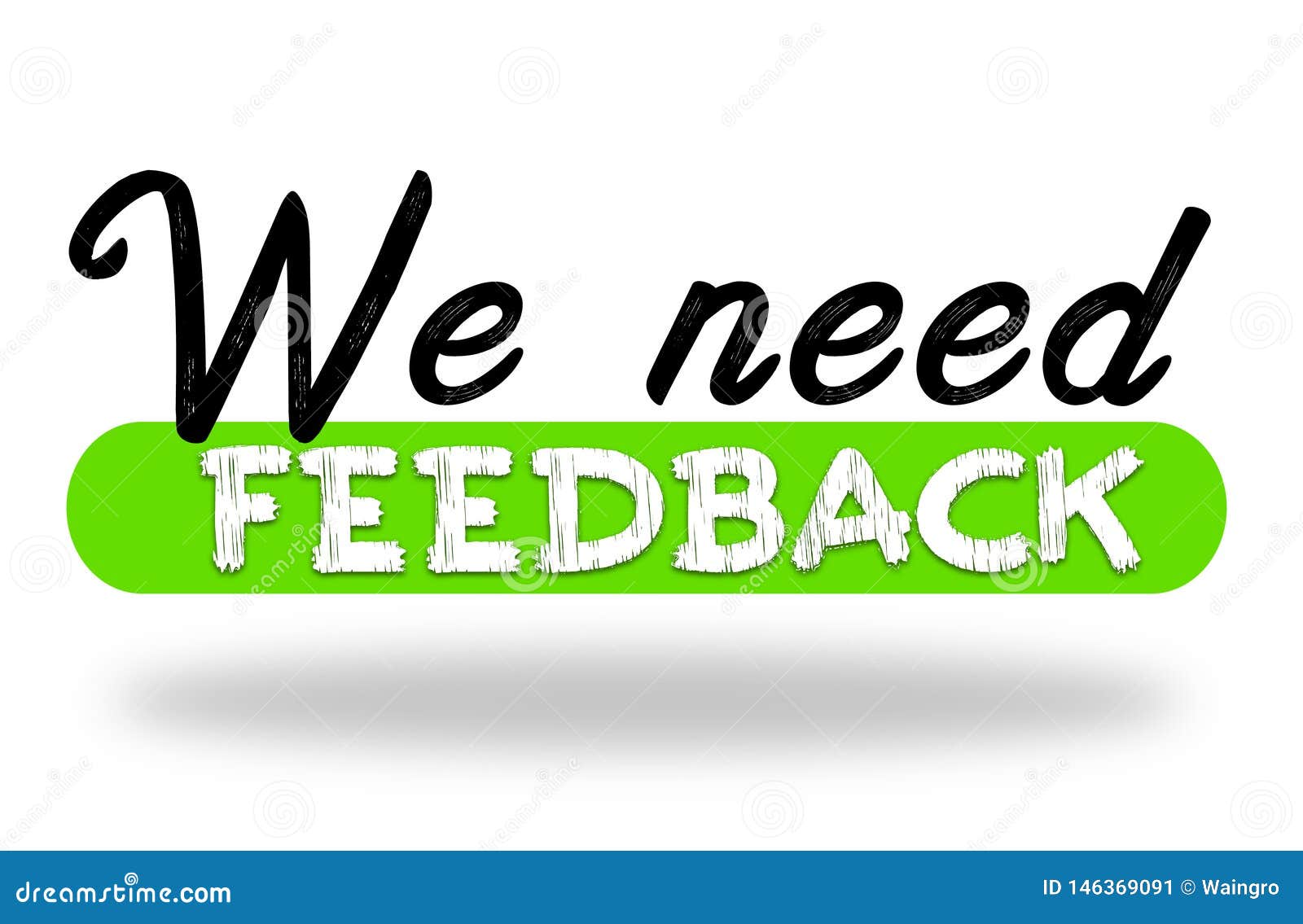 We Need Feedback - Customer Satisfaction Stock Illustration ...